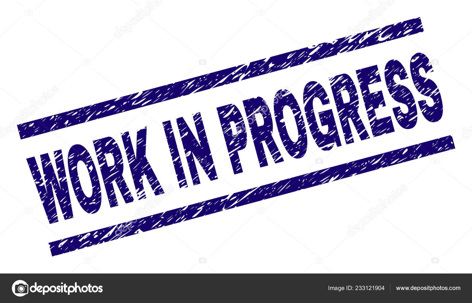 Grunge Textured WORK IN PROGRESS Stamp Seal Stock Vector by ...