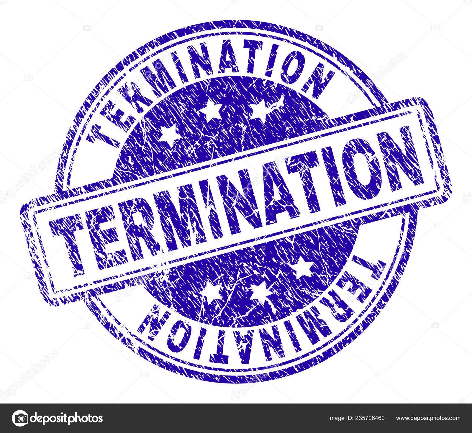 Grunge Textured TERMINATION Stamp Seal Stock Vector by ...