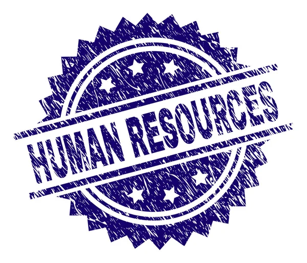 Scratched Textured HUMAN RESOURCES Stamp Seal — Stock Vector ...