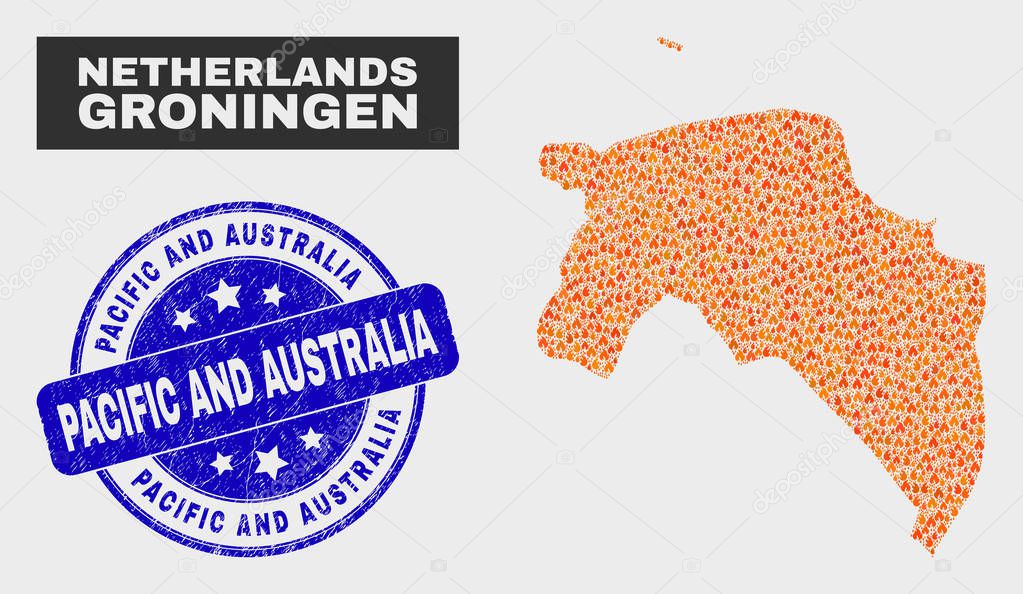 Mosaico de Fuego Provincia de Groninga Mapa y Angustia Pac fico y ...