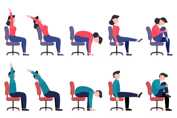 Posture office exercise Stock Photos, Royalty Free Posture office ...