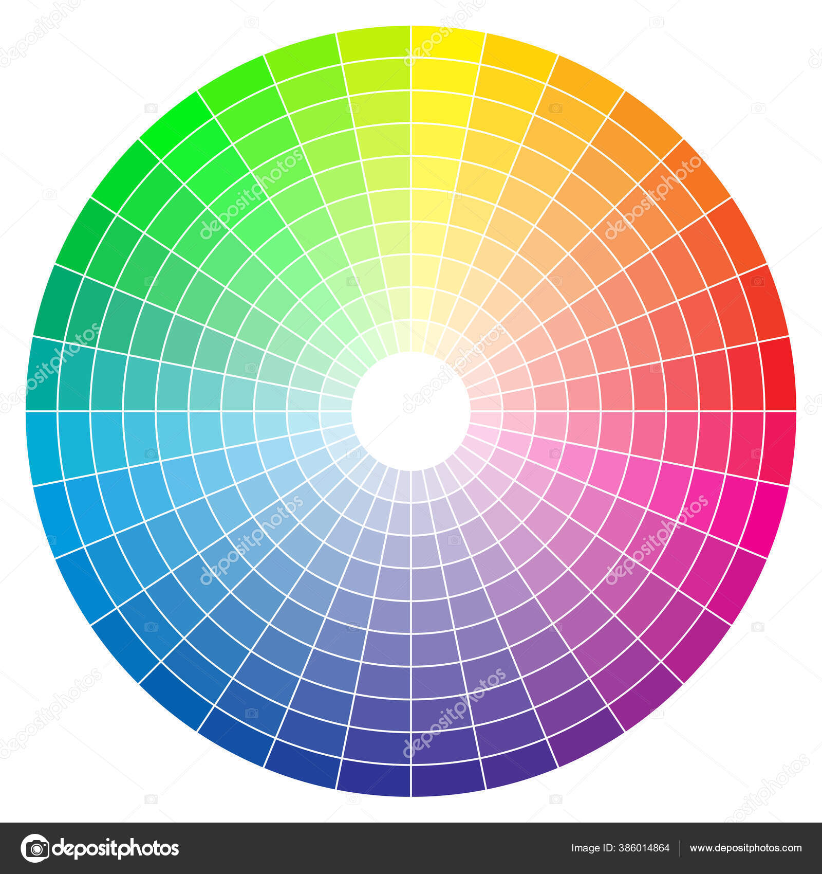 Color Spectrum Abstract Wheel Colorful Diagram Background Color Wheel ...