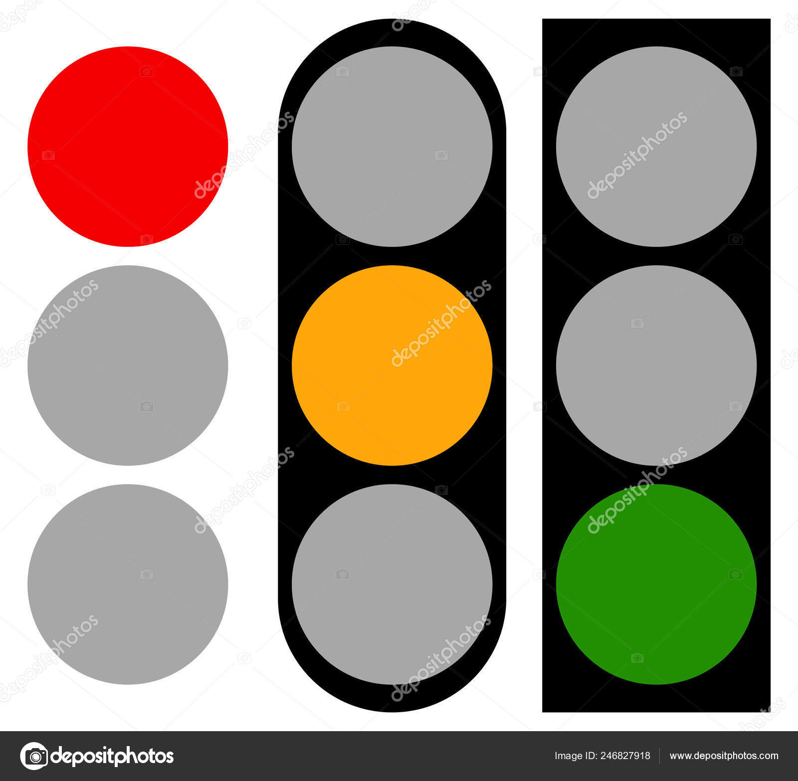 Juego Semáforos Semáforos Semáforos Vector de stock por ©vectorguy ...