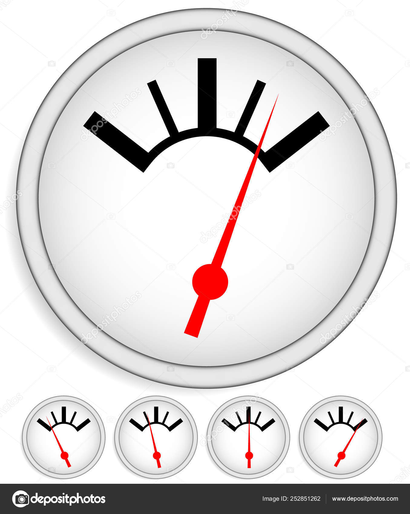 Generic dial, gauge, guage. Measurement, level indicators. — Stock ...