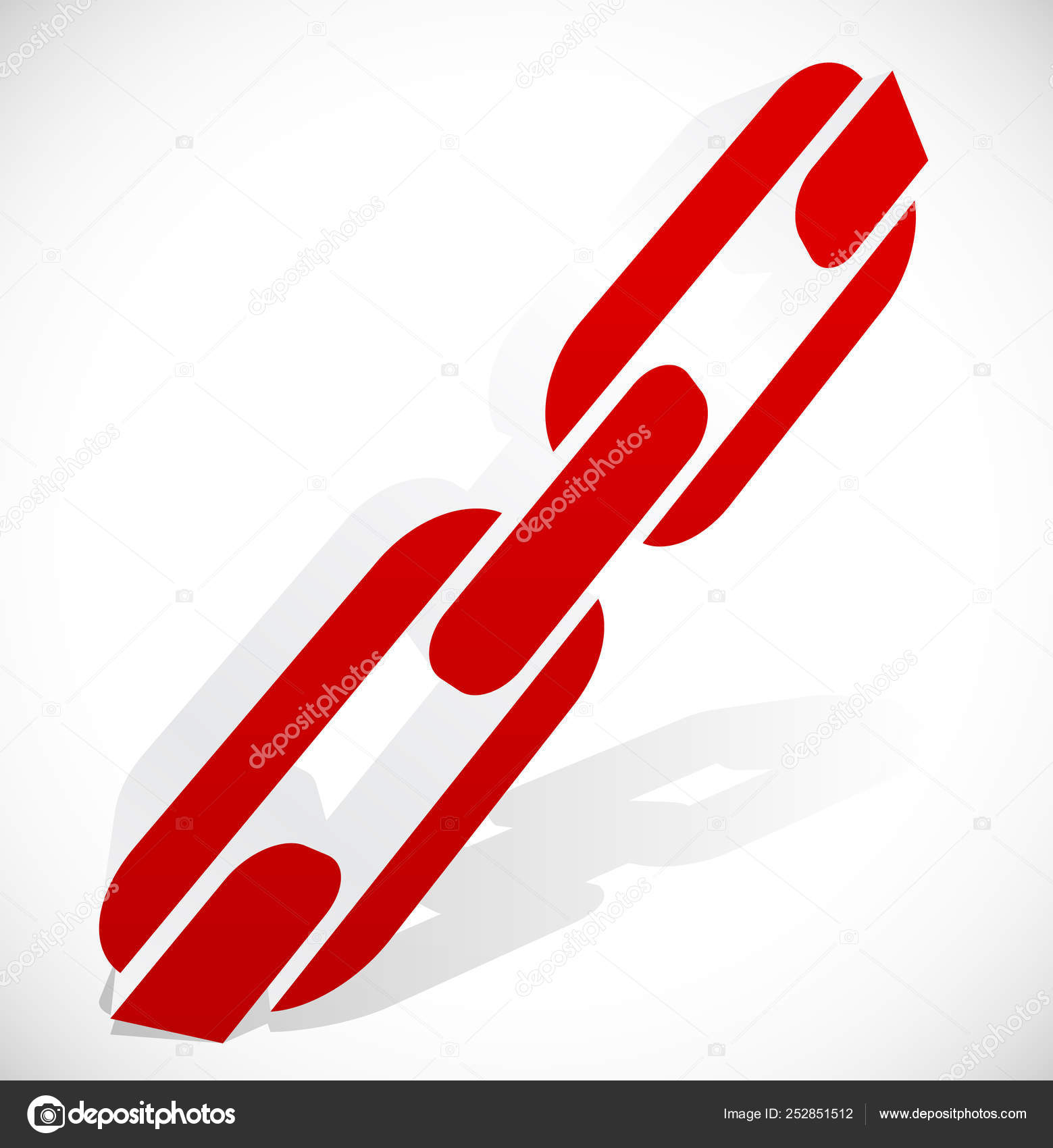 3d Chain link Icon With Repeatable Symbol Included — Stock Photo ...