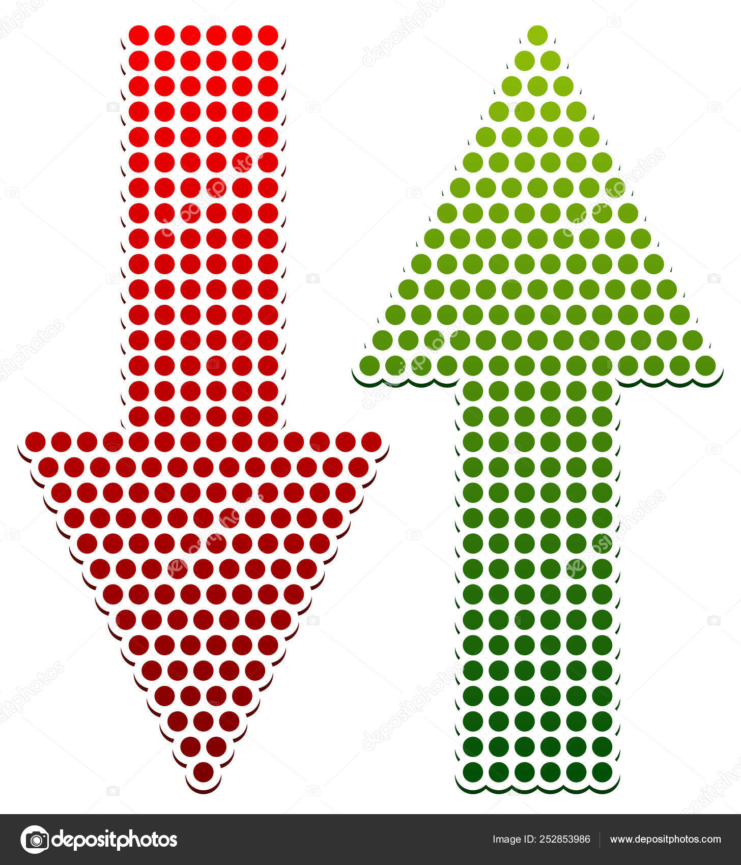 Dotted Up Down Arrows Stock Illustration by ©vectorguy #252853986 Dotted Up Down Arrows Stock Illustration by ©vectorguy #252853986