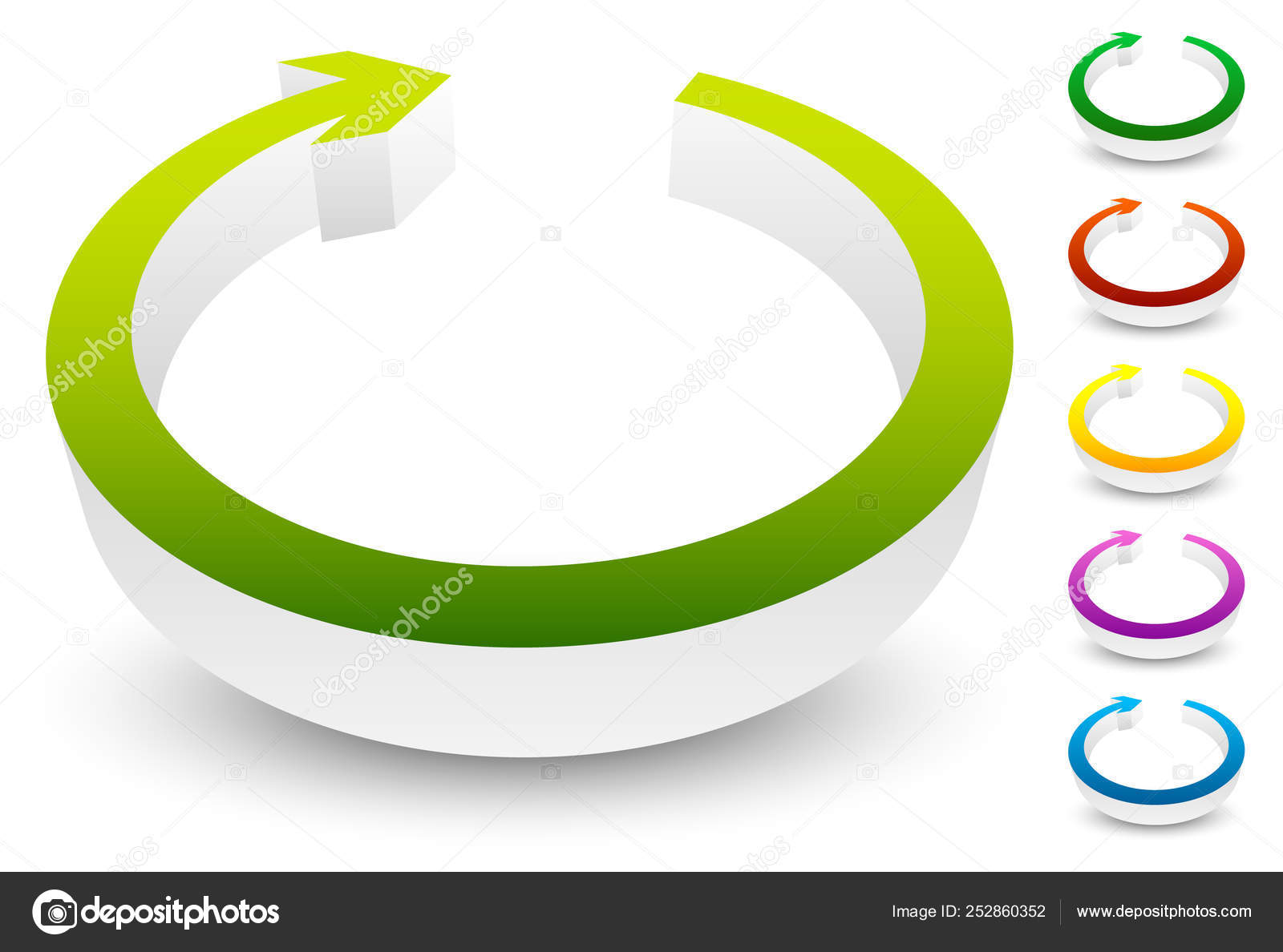 Circular, loop, refresh, vector, cycle, clockwise, right, arrow, Stock ...