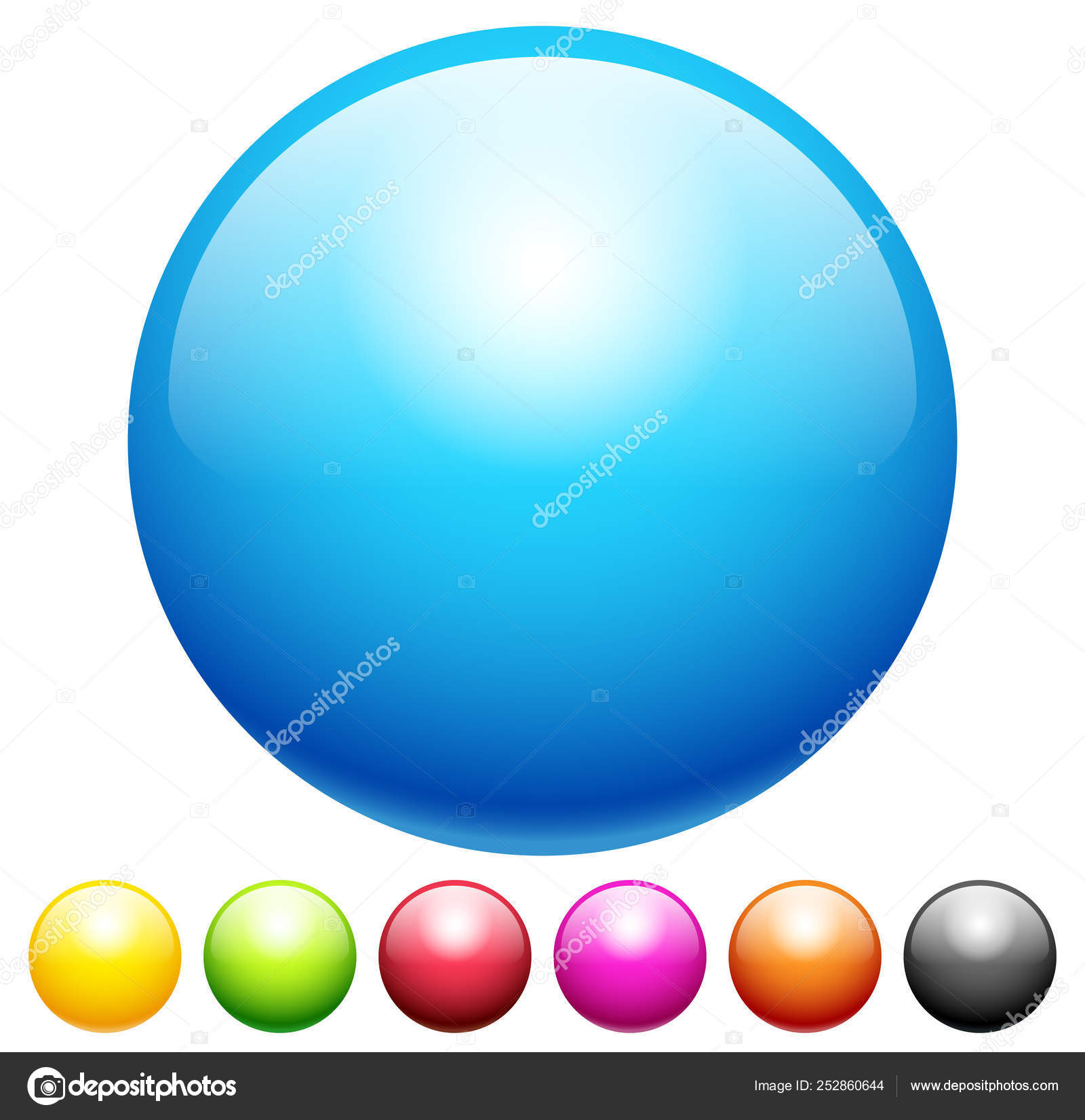 Set of blank circles with space. vector elements. — Stock Photo © vectorguy #252860644