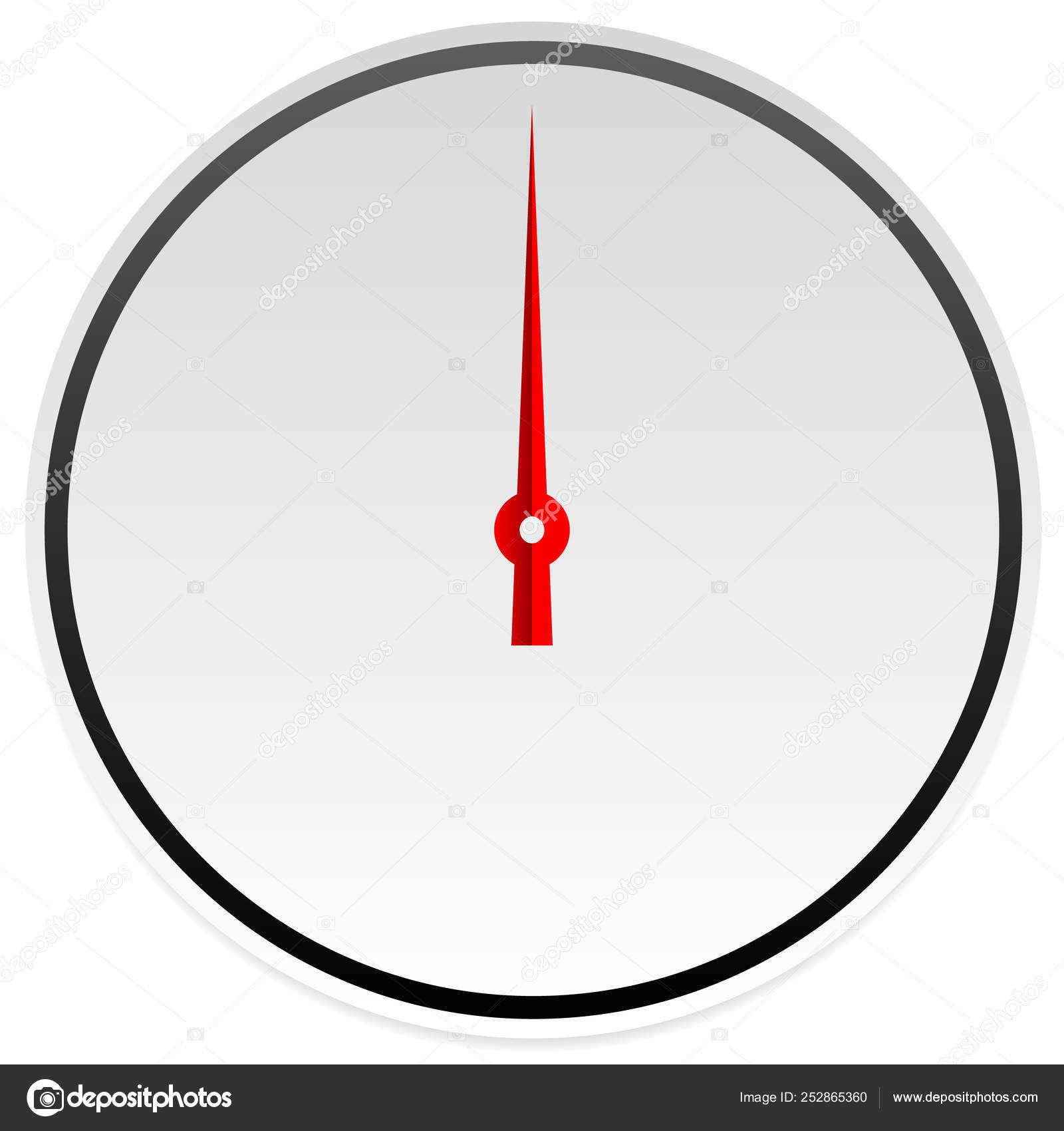 Circle dial, gauge template. Editable vector illustration. Stock Photo ...