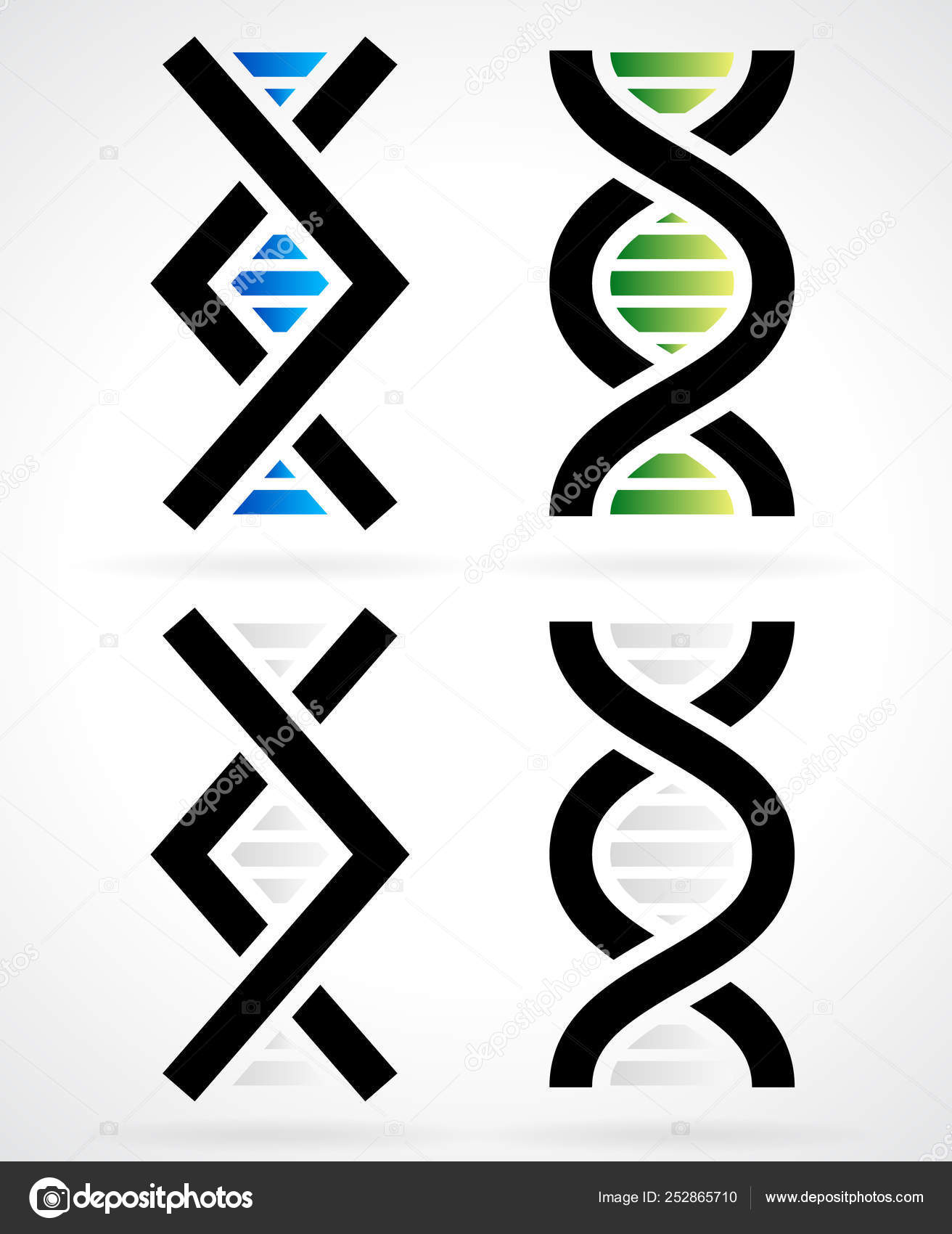 Dna Strand Helix White — Stock Photo © vectorguy #252865710