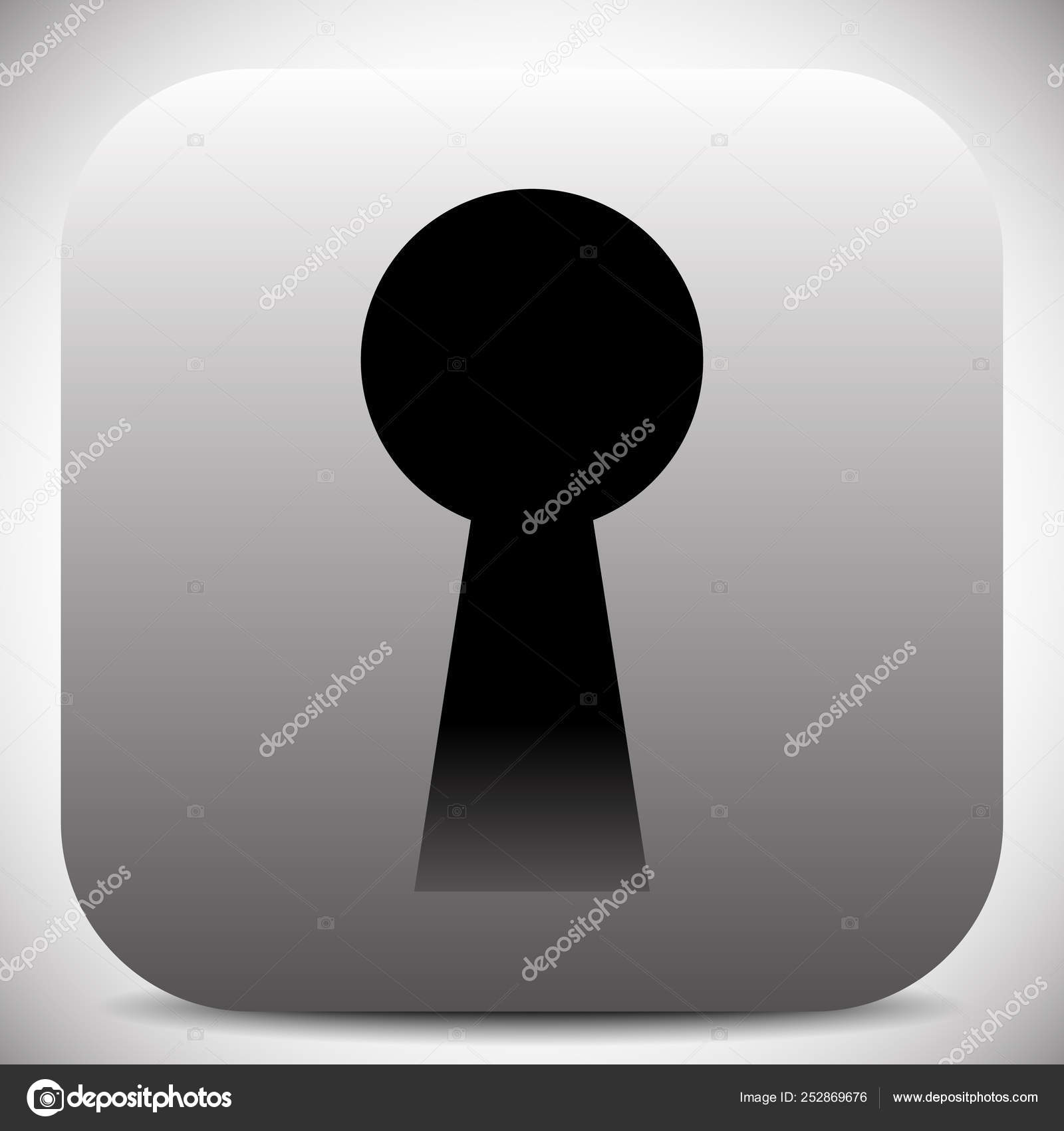 Keyhole graphics for secrecy, privacy concepts. editable vector ...
