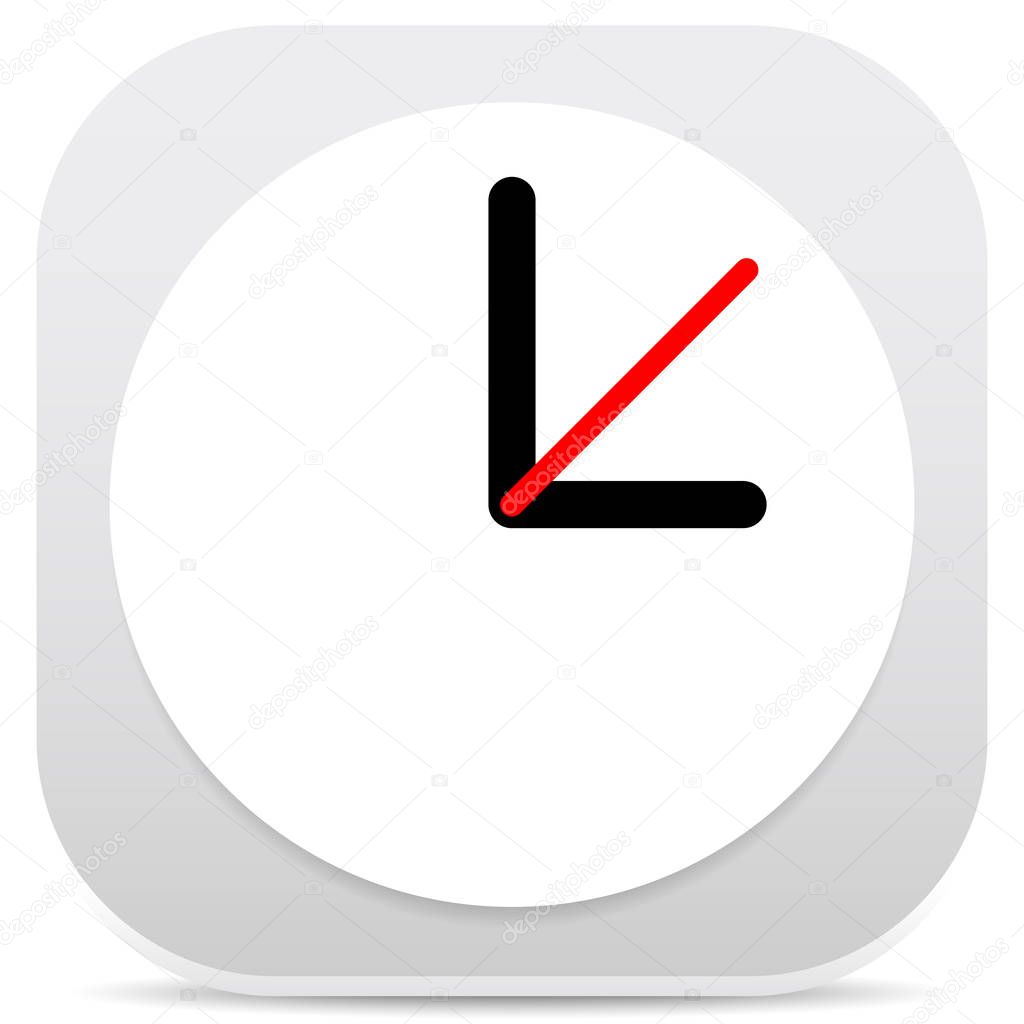 Gráficos del reloj, icono del reloj. Reloj editable con hora, minuto y 2022