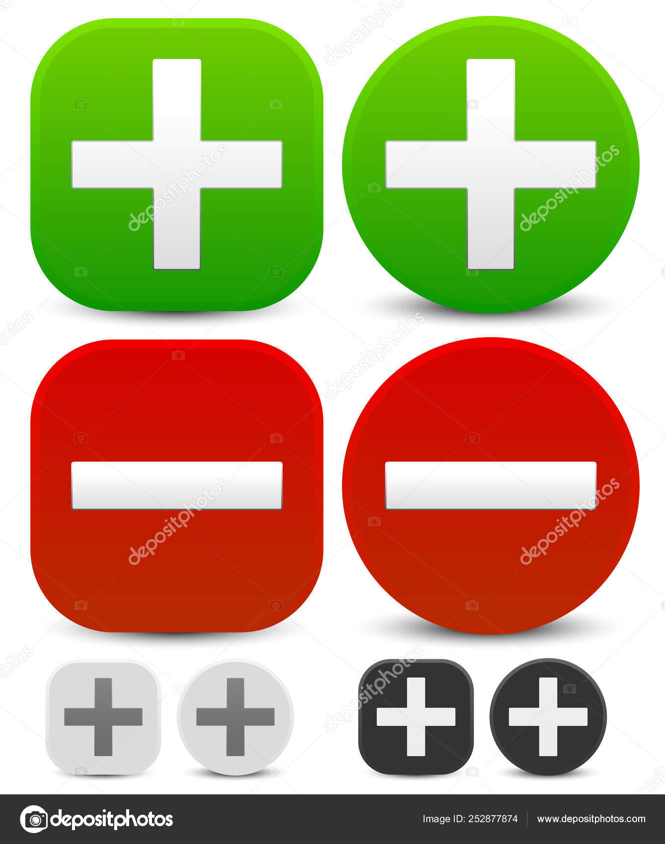 Green Subtraction Sign