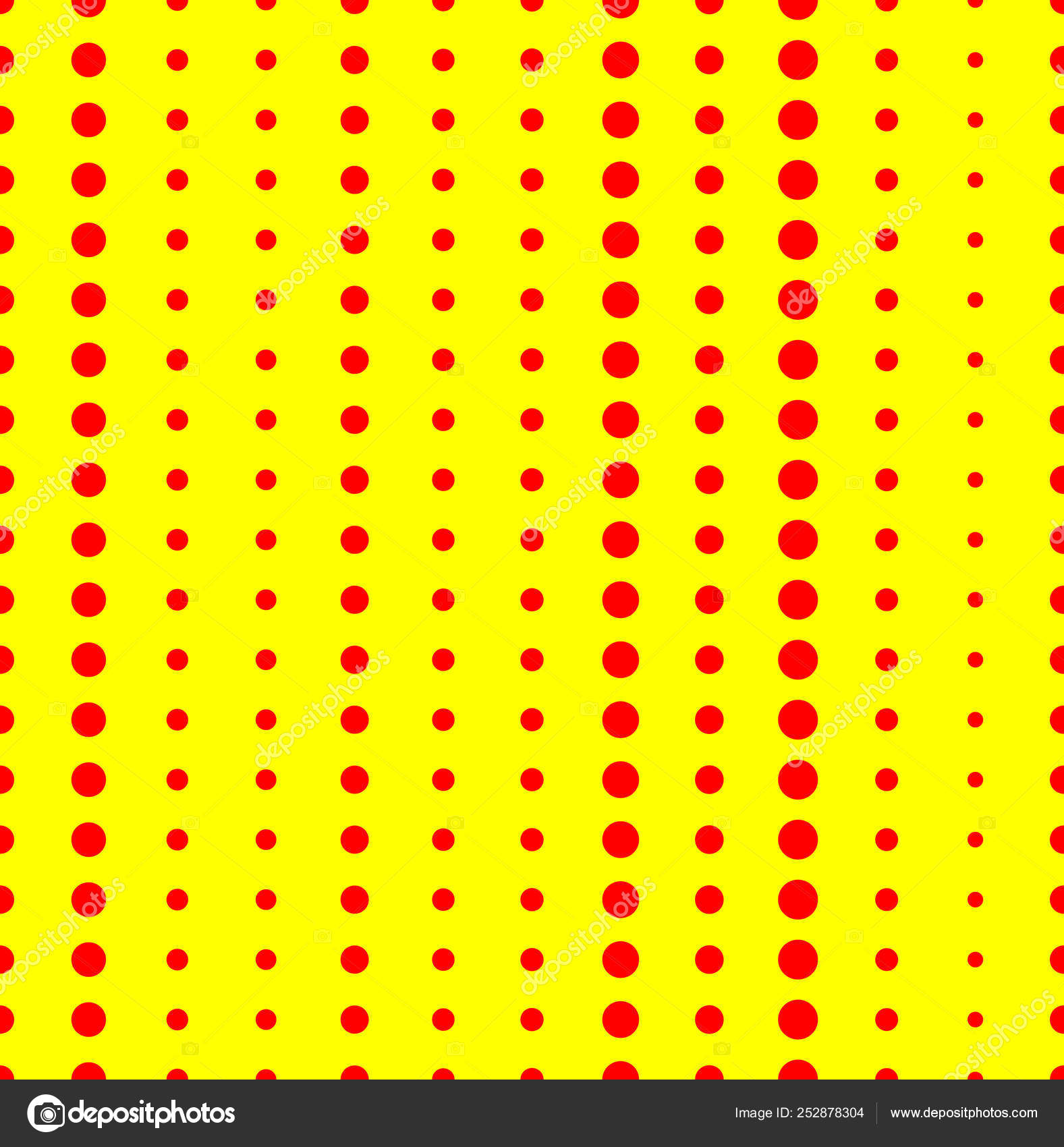 Duotone, red, yellow pop art, polka dot, dotted pattern. Stock Photo by ...