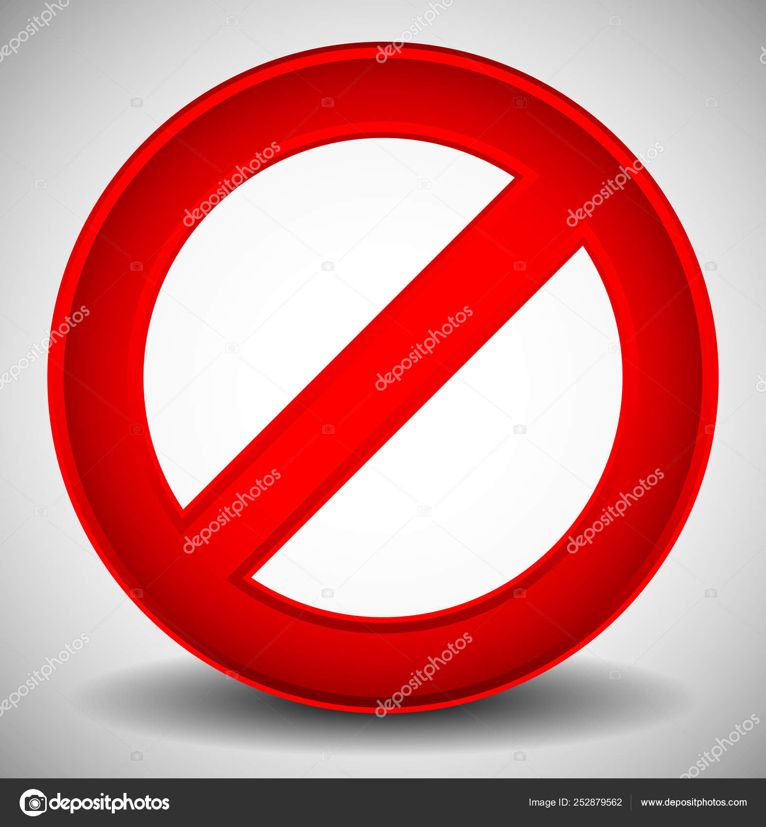 Red prohibition, restriction - No entry sign. Illustratio — Stock Photo ...