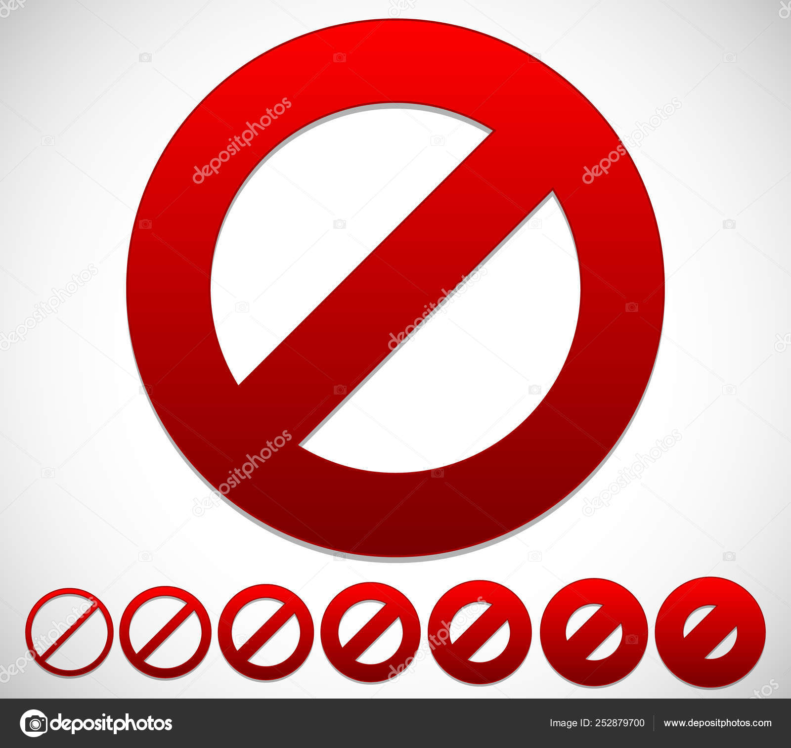 Red prohibition, restriction - No entry sign. Illustratio — Stock Photo ... Red prohibition, restriction - No entry sign. Illustratio — Stock Photo ...