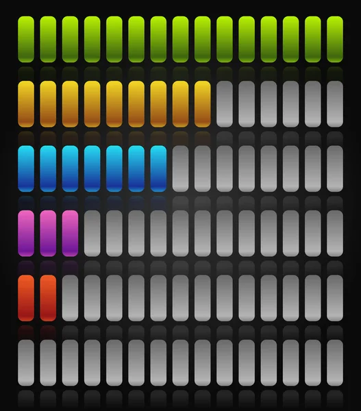 Horizontal Progress, Loading Bars. Meters, Level Indicators. Stock ...
