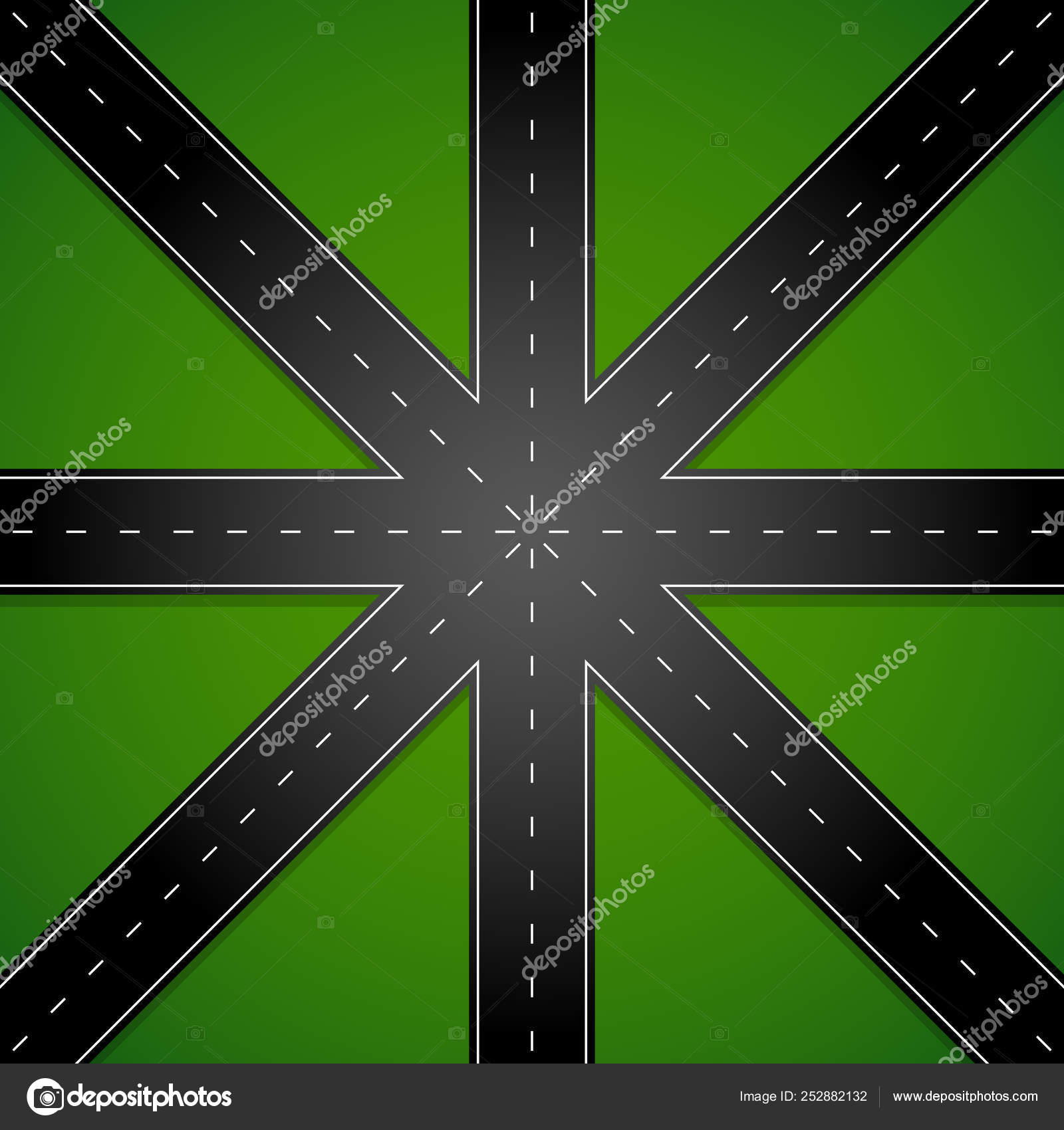 Intersección Carreteras Fondo Carreteras: fotografía de stock ...