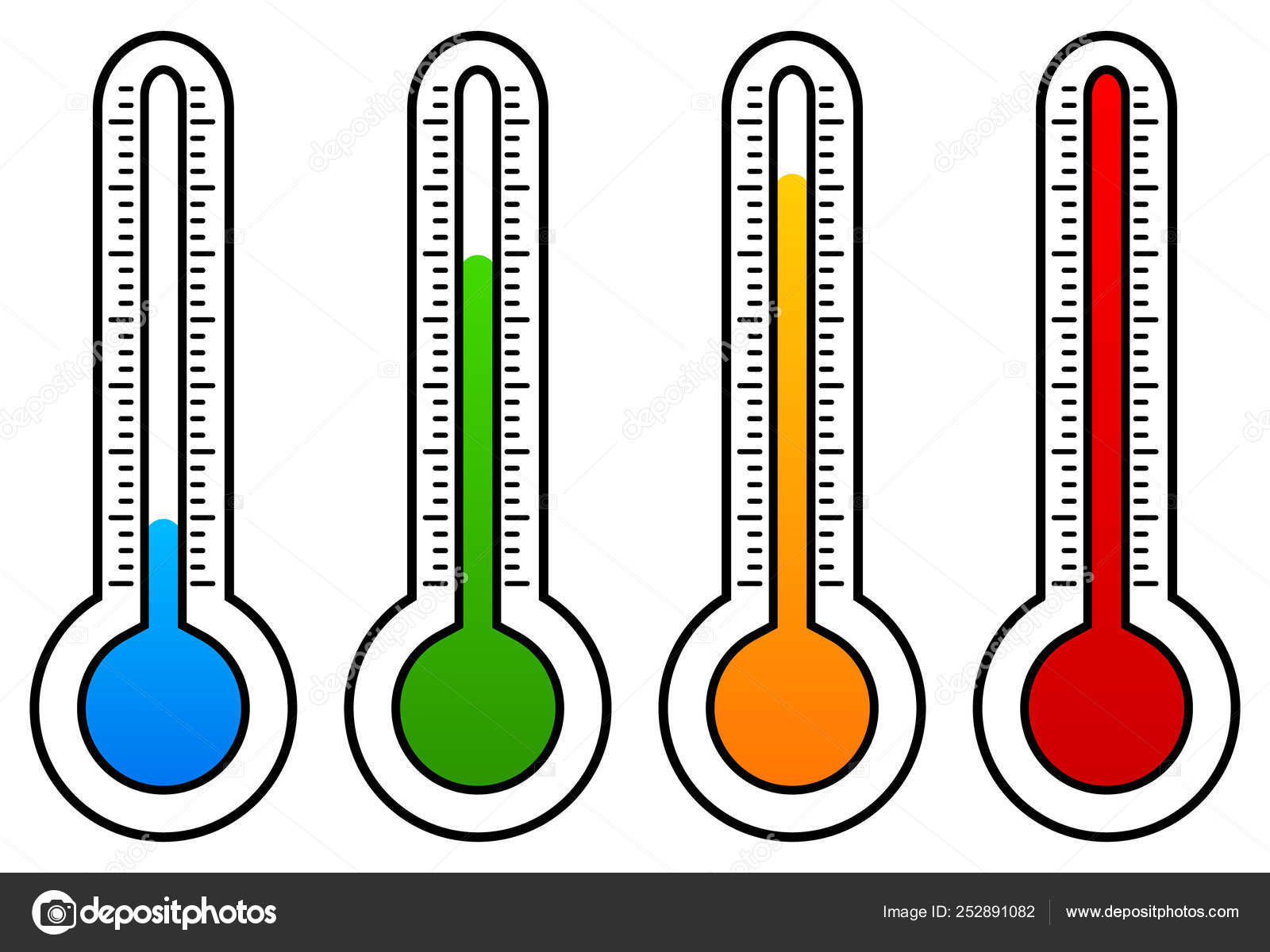 Thermometer Graphics White Stock Photo by ©vectorguy 252891082