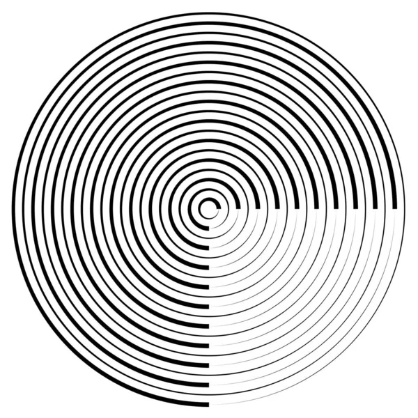Concentric, radial circle pattern. Radiating spiral. Vortex line Stock Vector by ©vectorguy ...