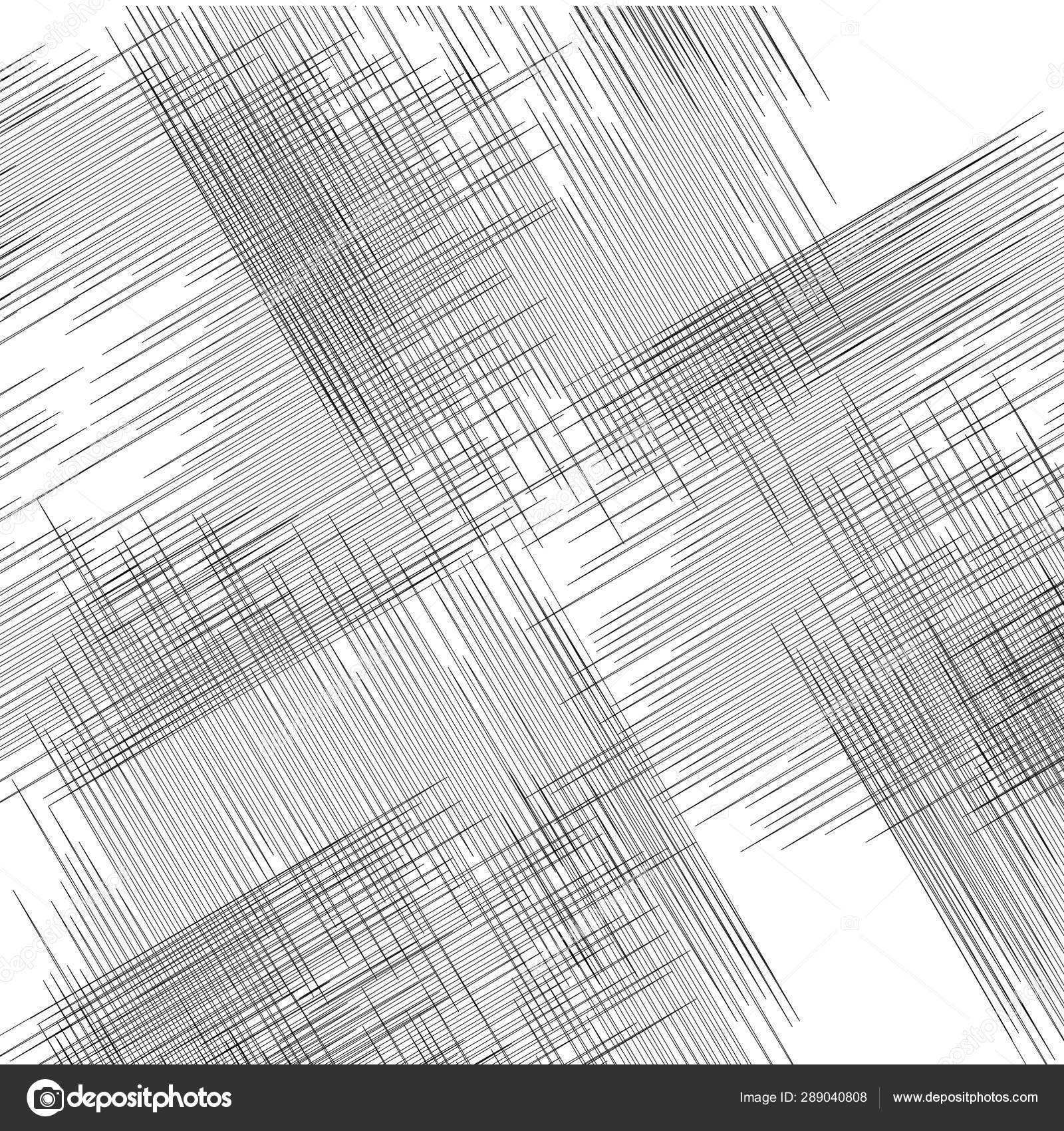 Random edgy lines parallel and intersecting fashion. Random geom Stock ...