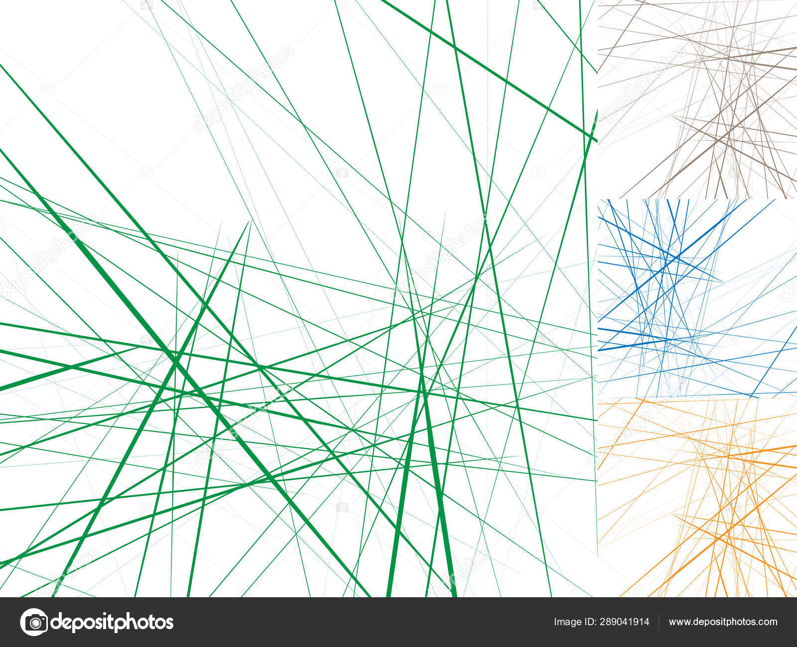 Random artistic random lines in 4 color combo Stock Vector by ...