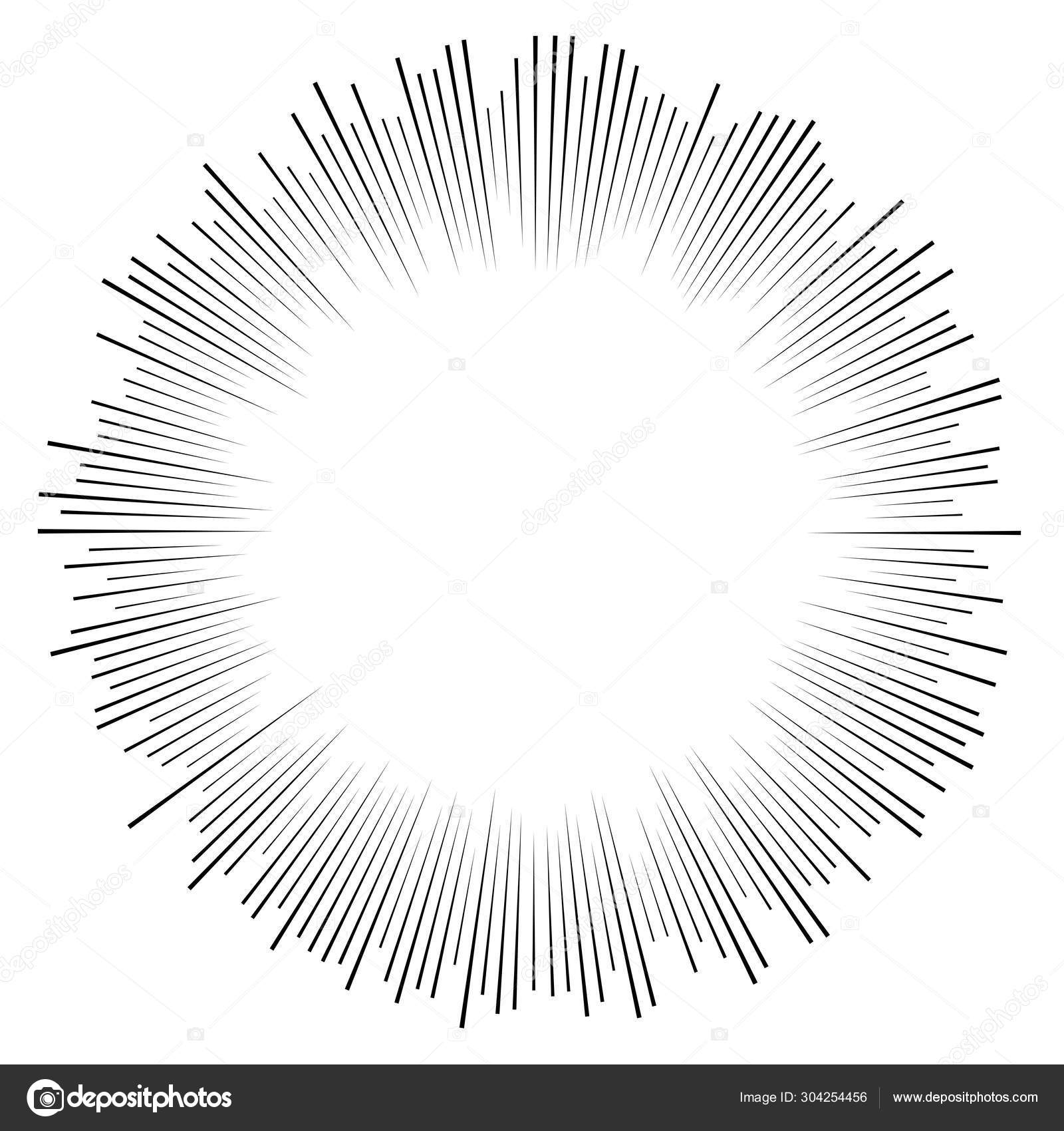 3D circular burst. Convex globe, sphere, orb distort. Inflate de Stock ...