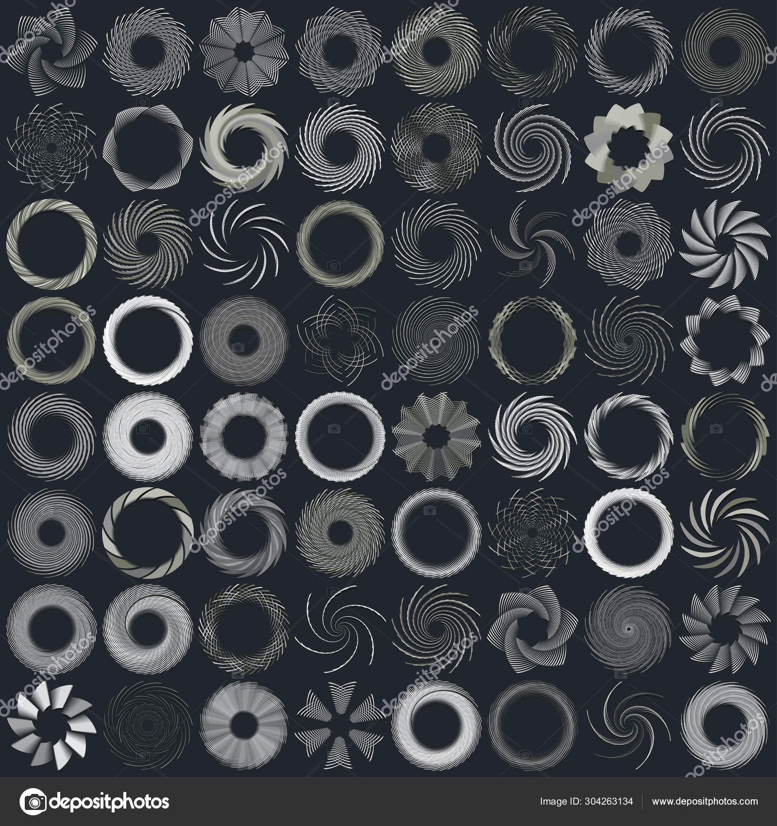 3D circular burst. Convex globe, sphere, orb distort. Inflate de Stock ...