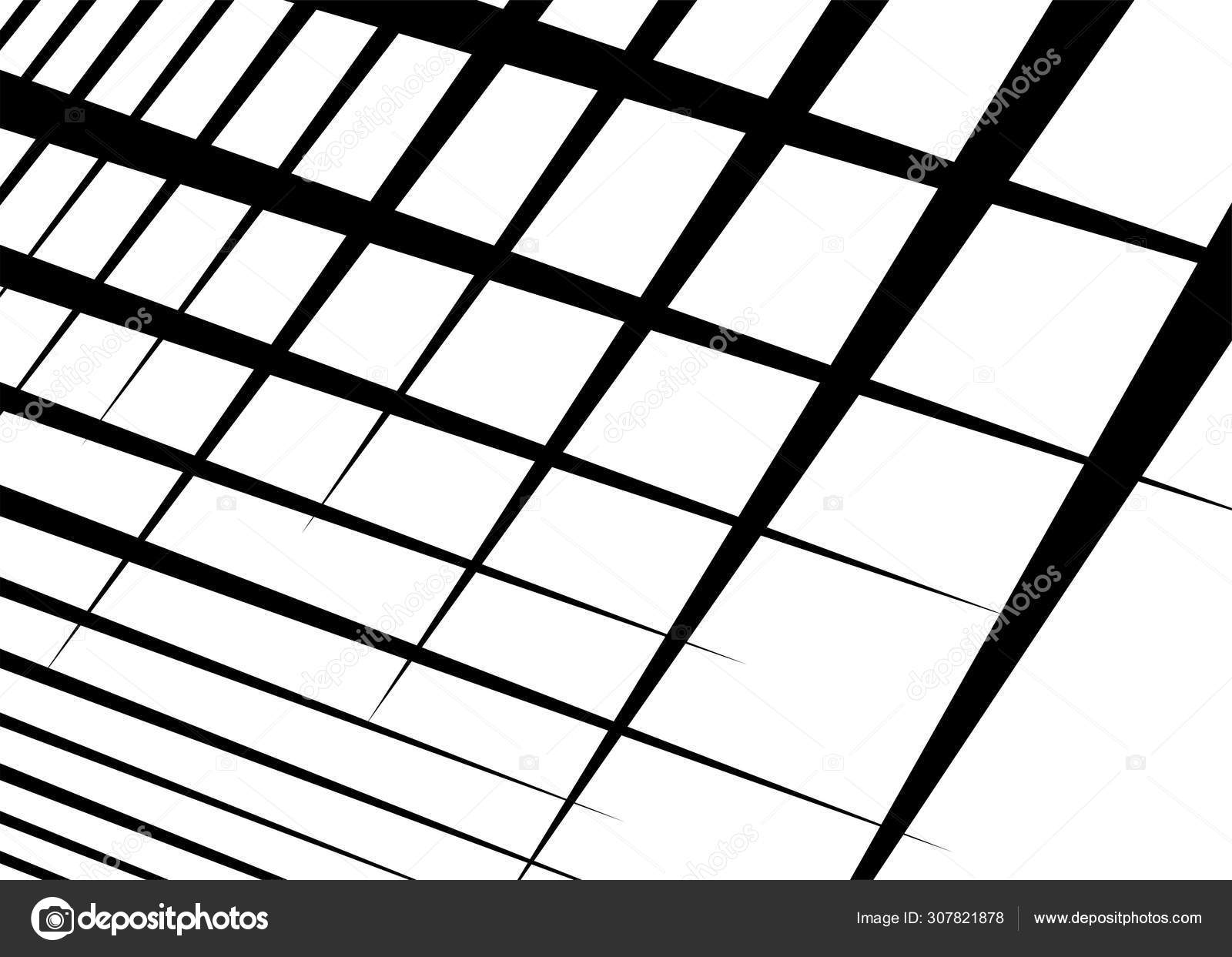Grid, mesh with dynamic lines. Intersecting stripes. Irregular g Stock ...