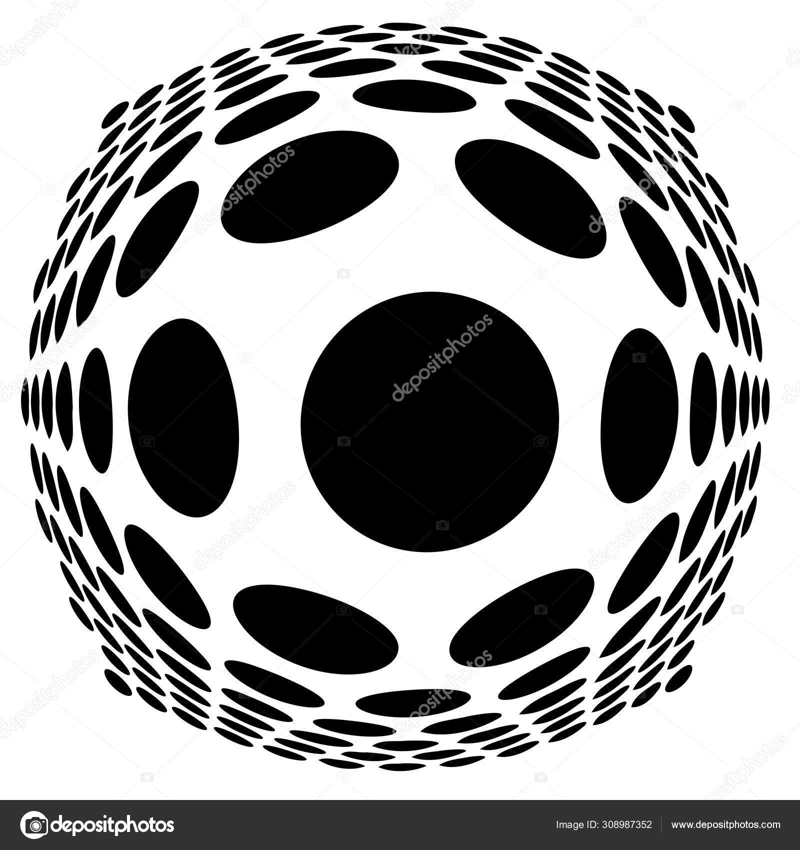 Circular Burst Convex Globe Sphere Orb Distort Inflate Design Pattern ...