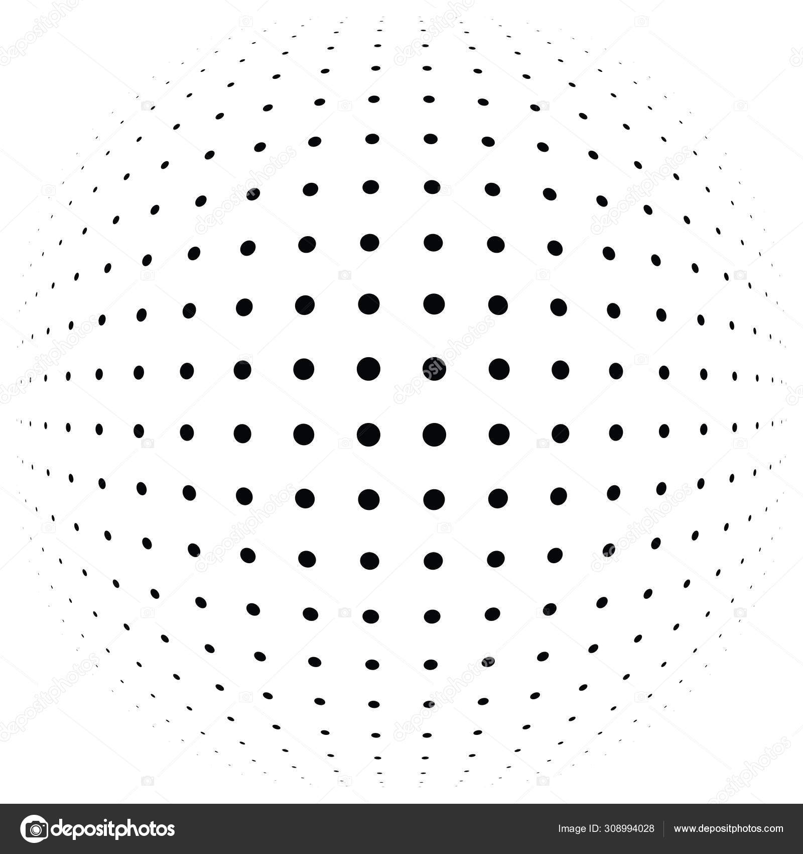 Circular Burst Convex Globe Sphere Orb Distort Inflate Design Pattern ...