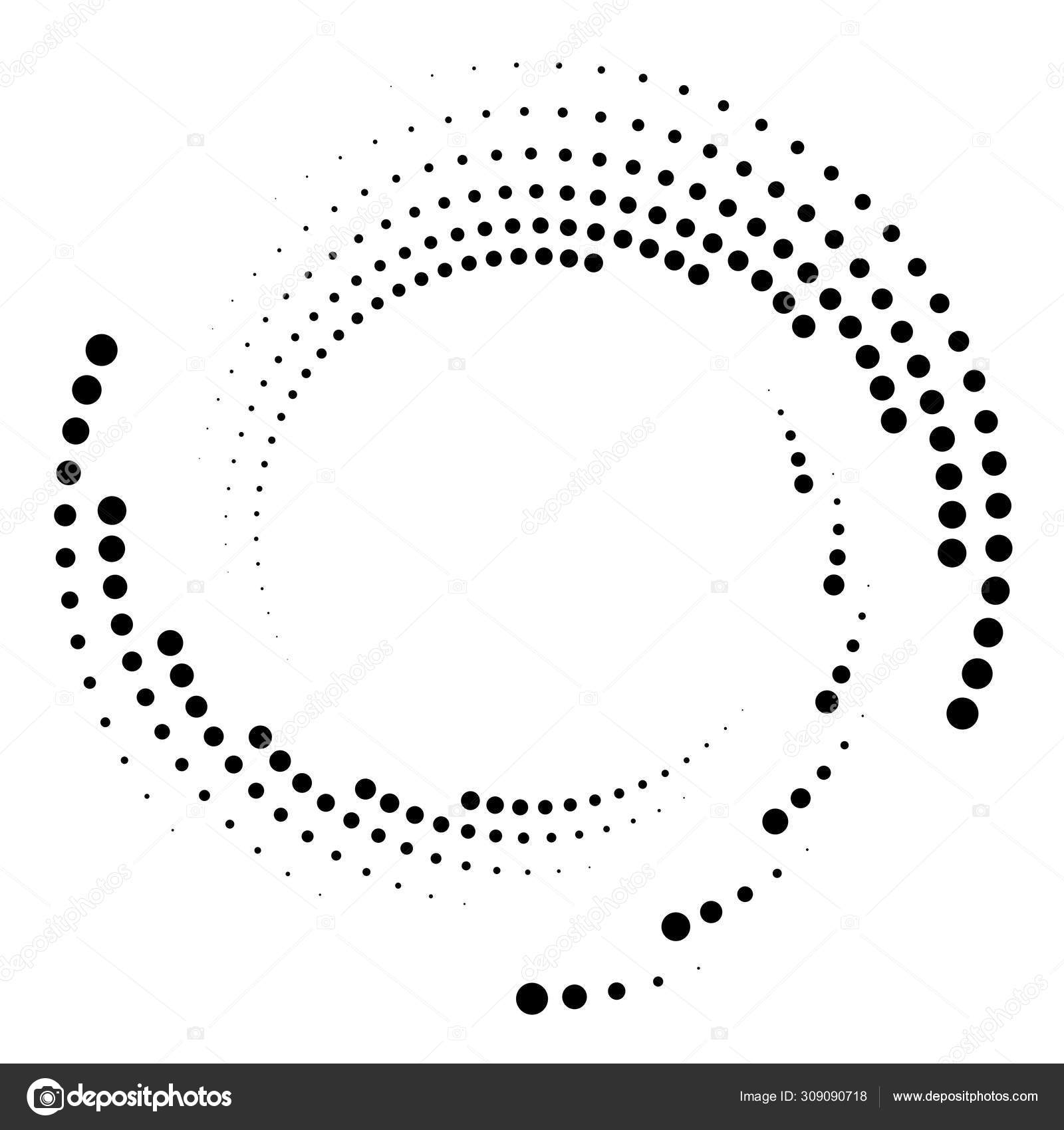 Dotted Dots Speckles Abstract Concentric Circle Spiral Swirl Twirl ...