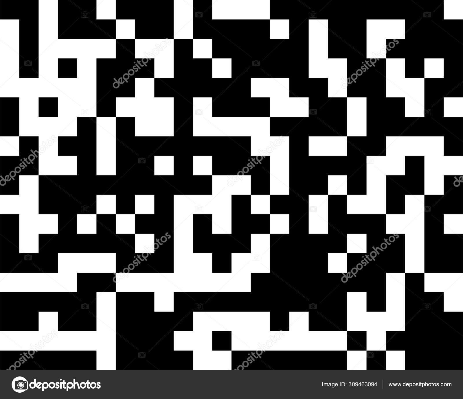 Squares pixelated, block pixels random mosaic pattern / backgrou Stock ...