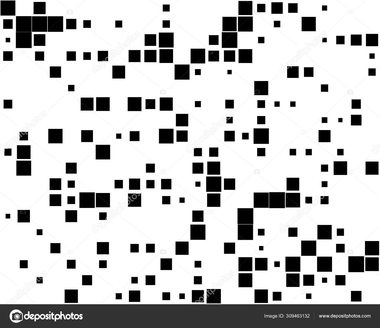 Squares pixelated, block pixels random mosaic pattern / backgrou Stock ...