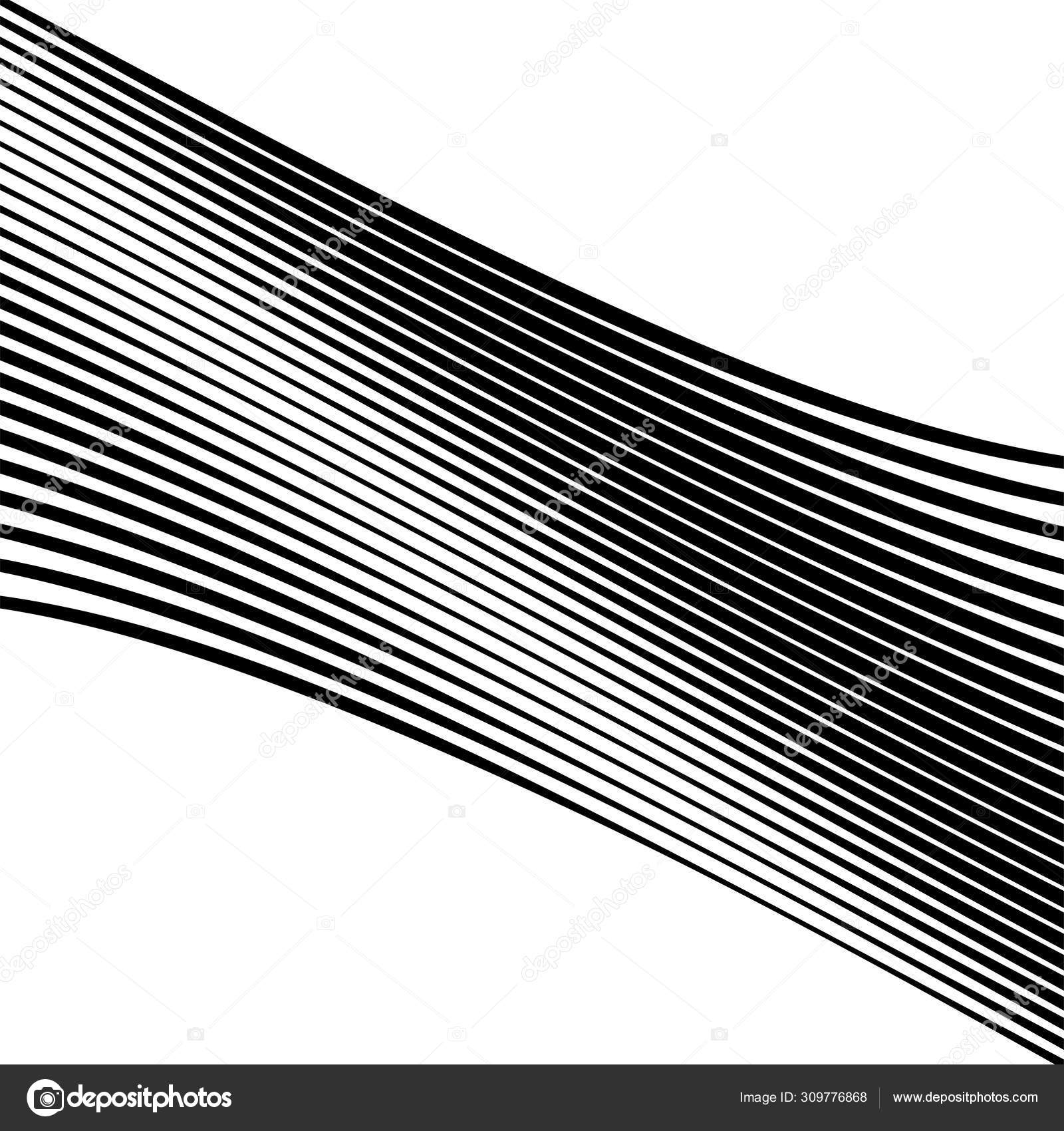 Geometric waving, wavy parallel lines. Ripple, twisted lines pat Stock ...