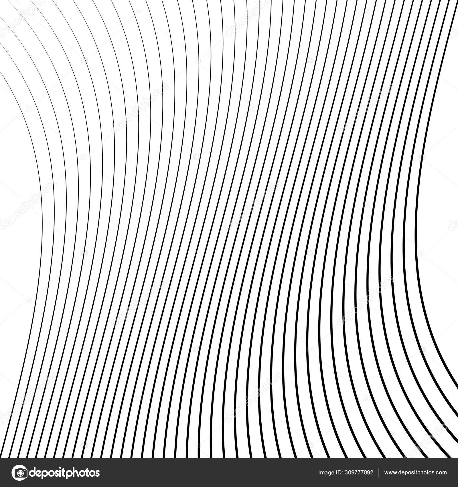 Geometric waving, wavy parallel lines. Ripple, twisted lines pat Stock ...