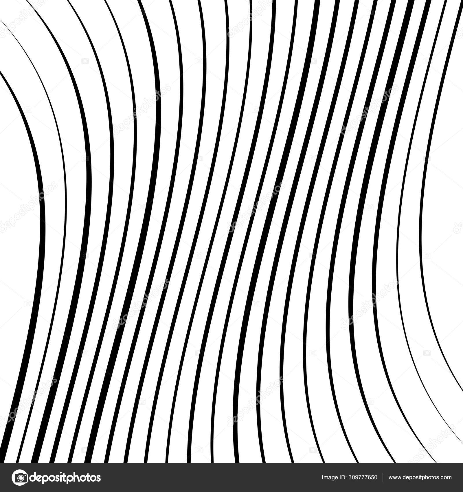 Geometric waving, wavy parallel lines. Ripple, twisted lines pat Stock ...