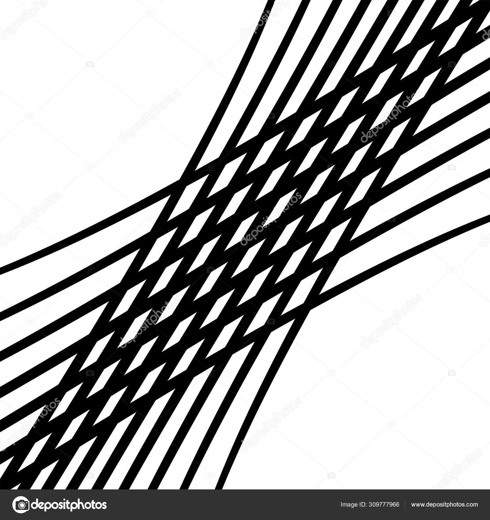 Stretch grid, mesh. Waving, wavy intersect lines. Interlock, tan — Stock Vector © vectorguy ...