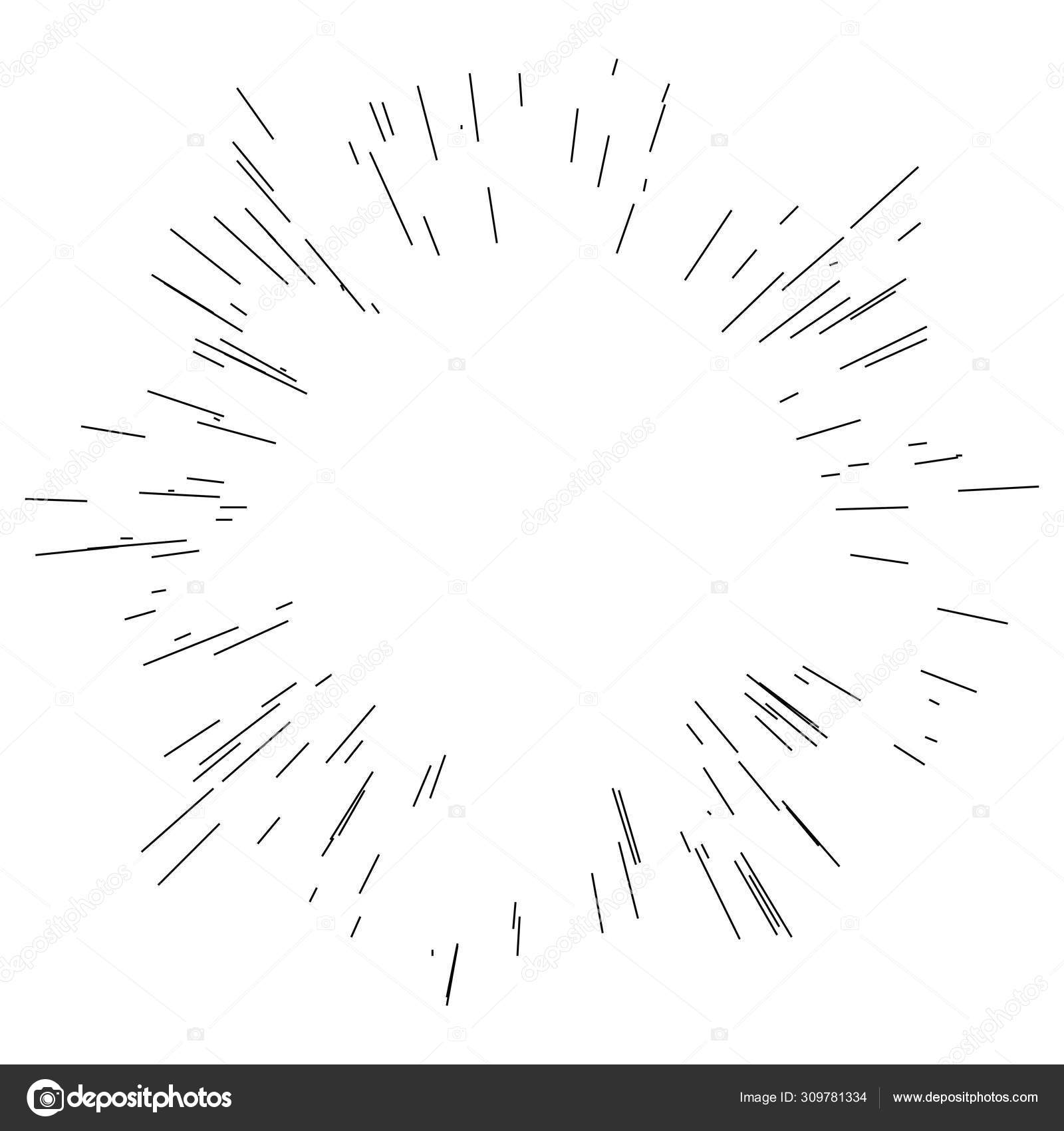 Radial / radiating lines burst, explosion, blast effect Stock Vector ...