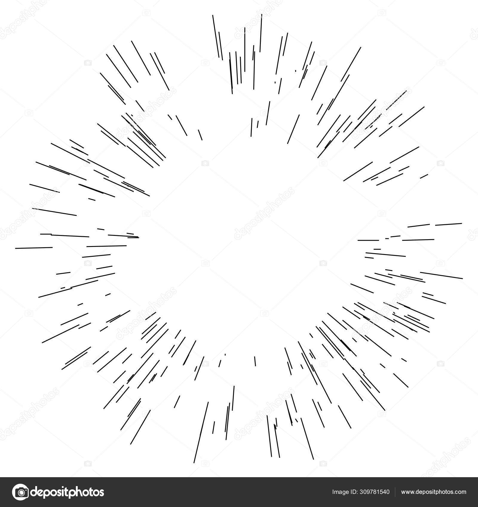 Radial / radiating lines burst, explosion, blast effect Stock Vector ...