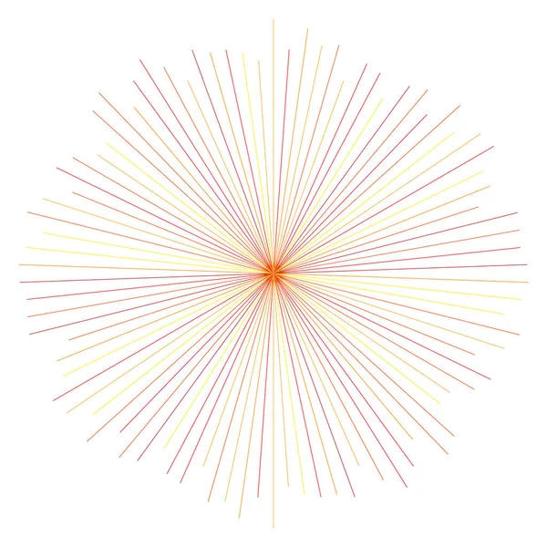 Radial, radiating lines, spokes. Circular rays, beams. Multicolo Stock ...