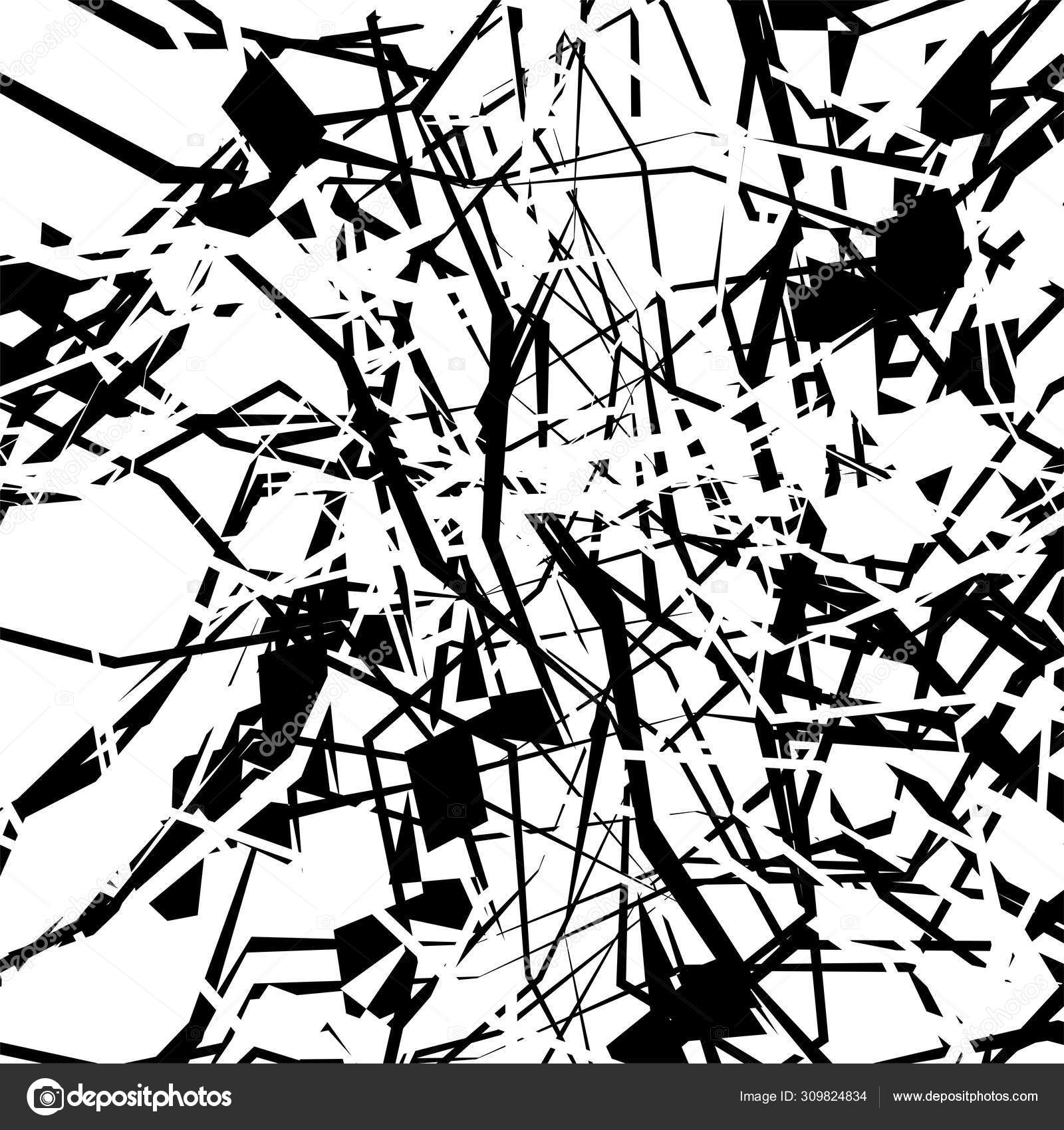 Random lines abstract black and white texture, abstract art, abs Stock ...