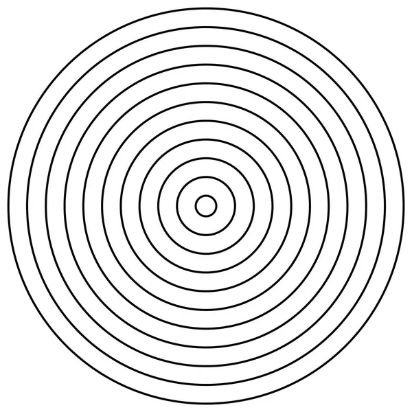 Concentric Circles Radiating Radial Circles Lines Stock Vector Image by ...
