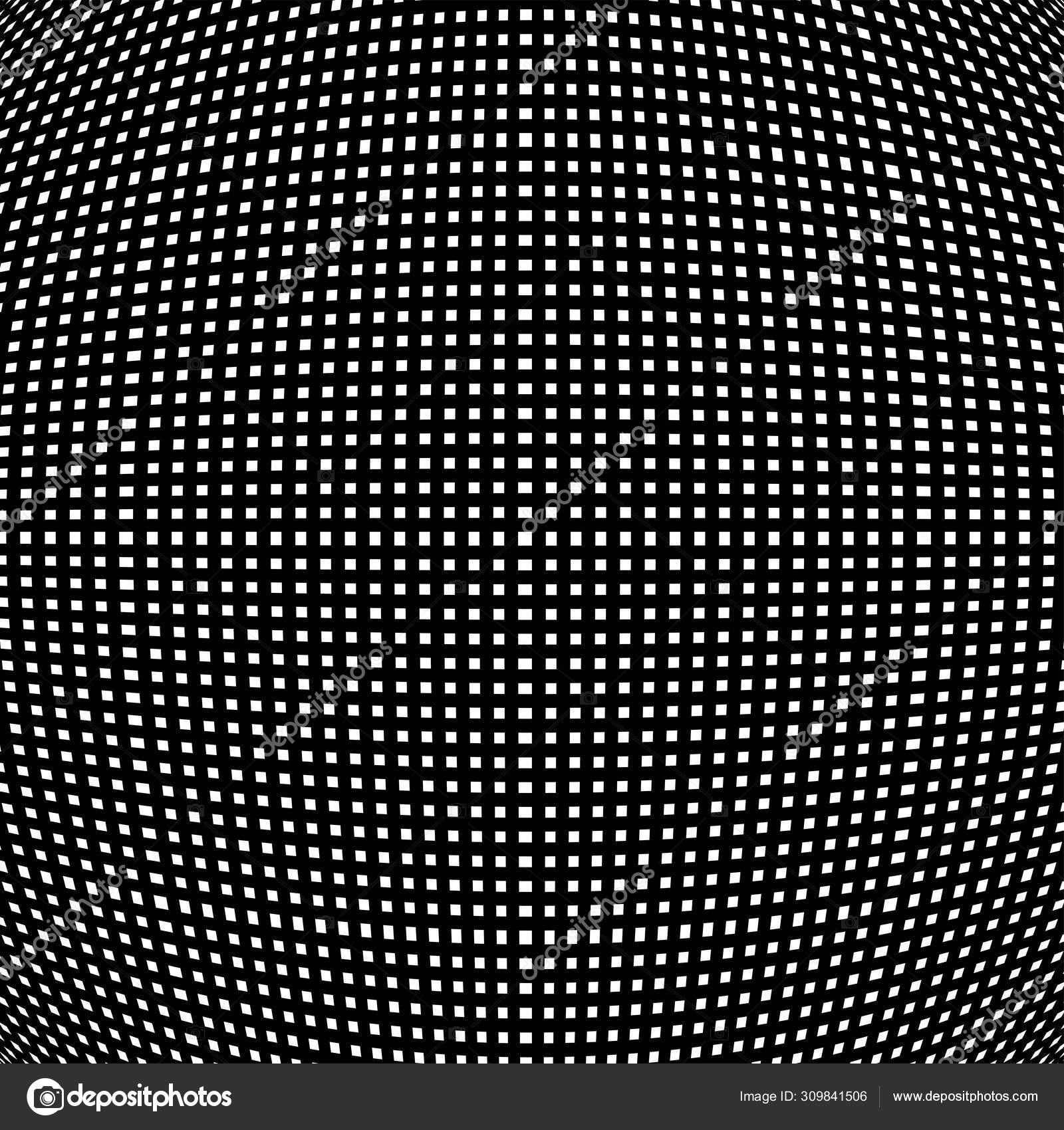 Spherical, globe circular distort effect pattern. Curved bulge, Stock ...