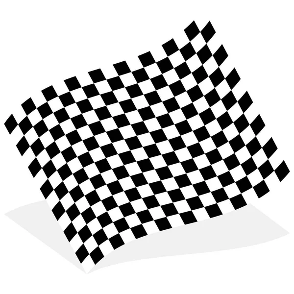 Racing, race flag element isolated on white with shadow Stock Vector ...