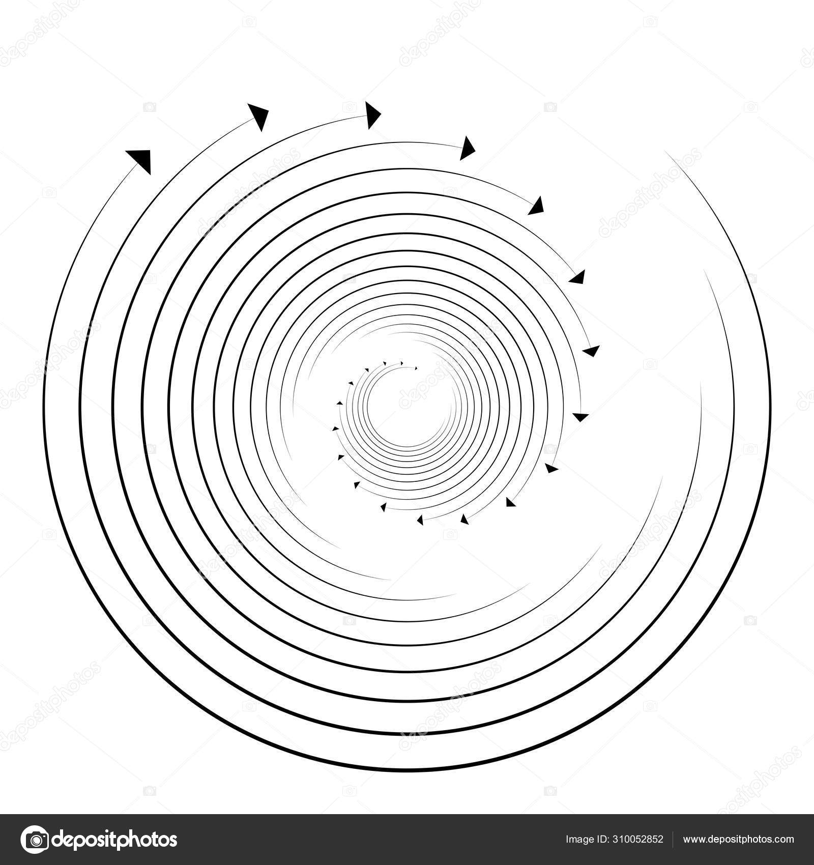 Rotation, revolve, torsion concept circular arrow illustration. Stock ...