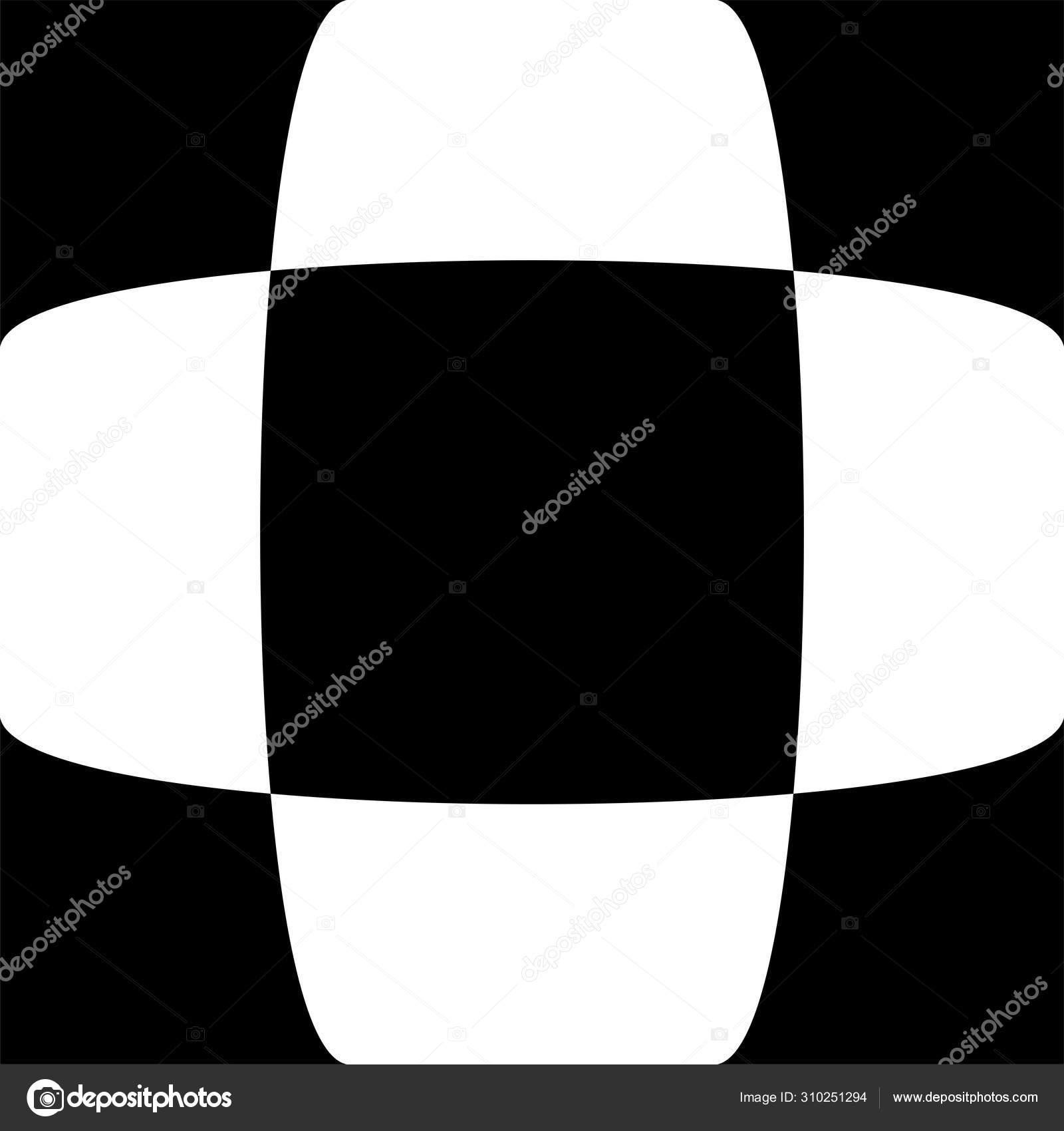 3d bulging, convex, globular, protuberant distortion, deformatio Stock ...