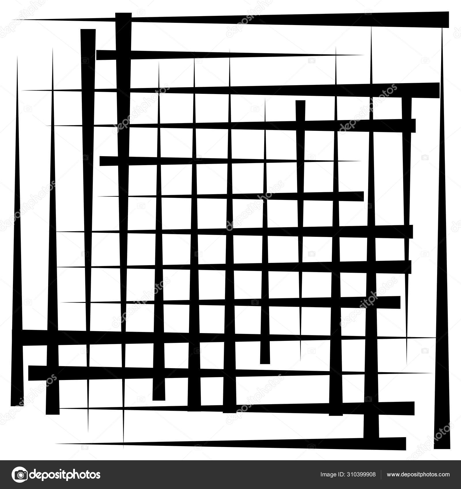 Random lines grid, mesh. Dynamic, irregular overlap, intersect l Stock ...