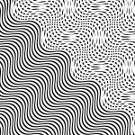 Interlace, interlocking lines. Curve, flex intersecting lines gr Stock ...