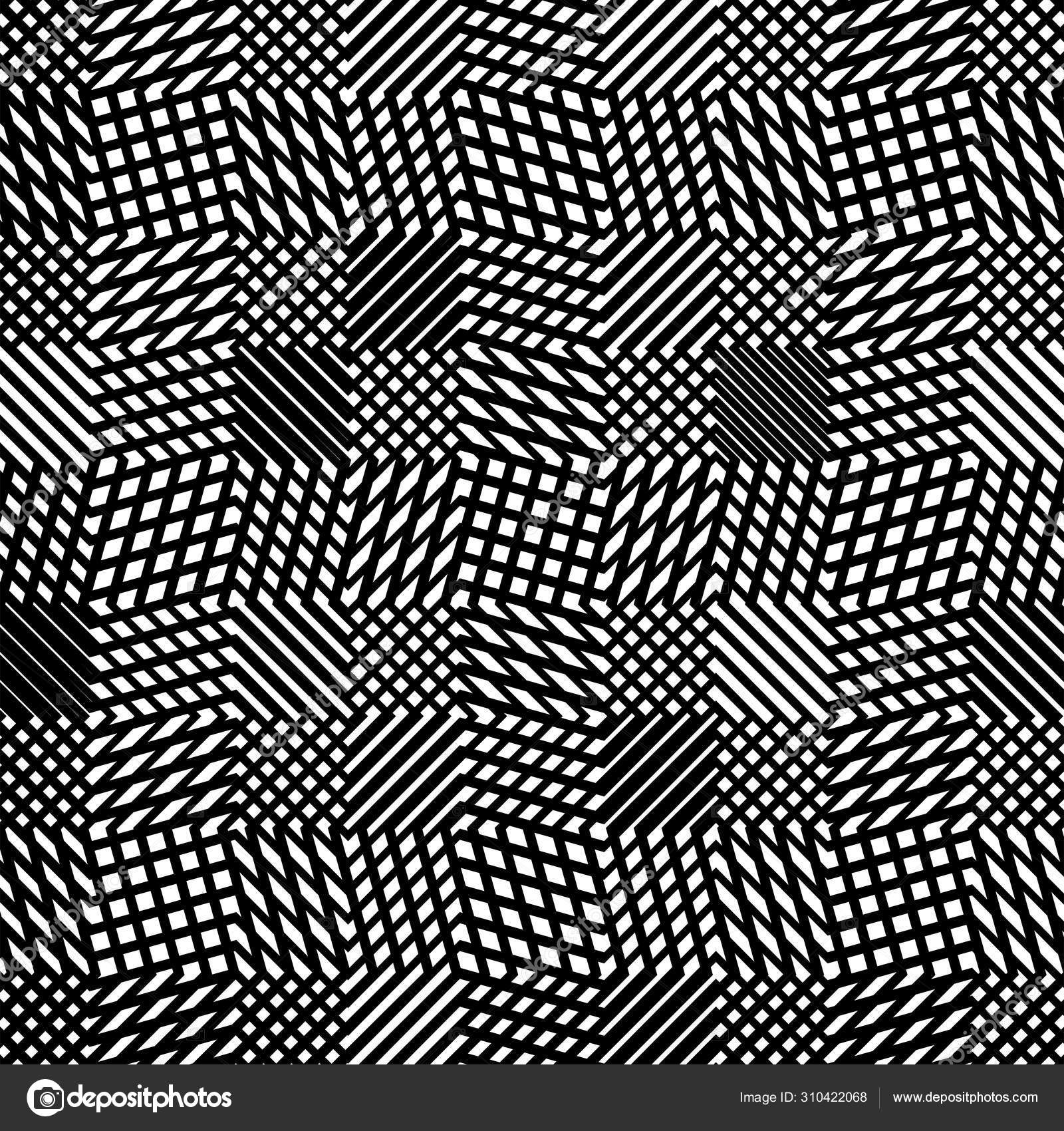 Warp, free-form reticular array, matrix of lines. Complex geome Stock ...